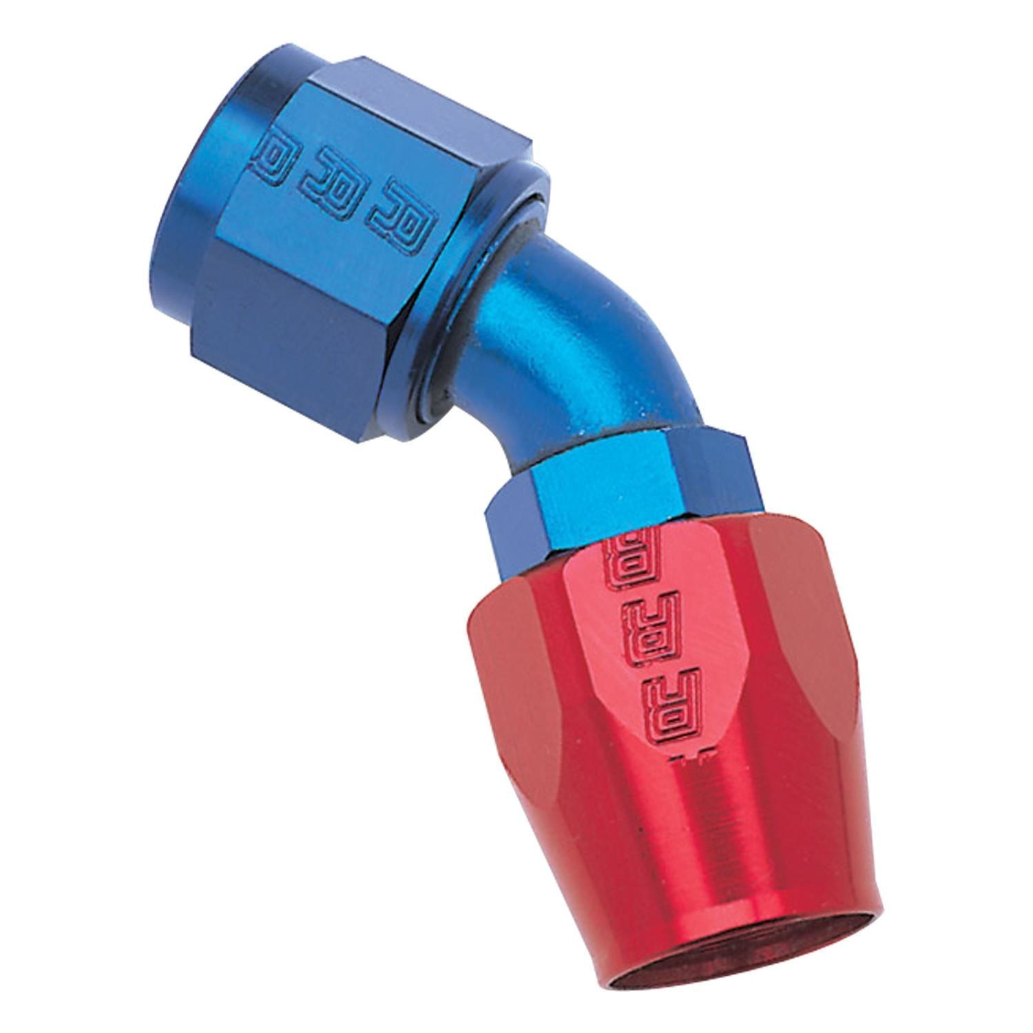 Russell -10AN 45 Degree Full Flow Crimp Swivel Hose End