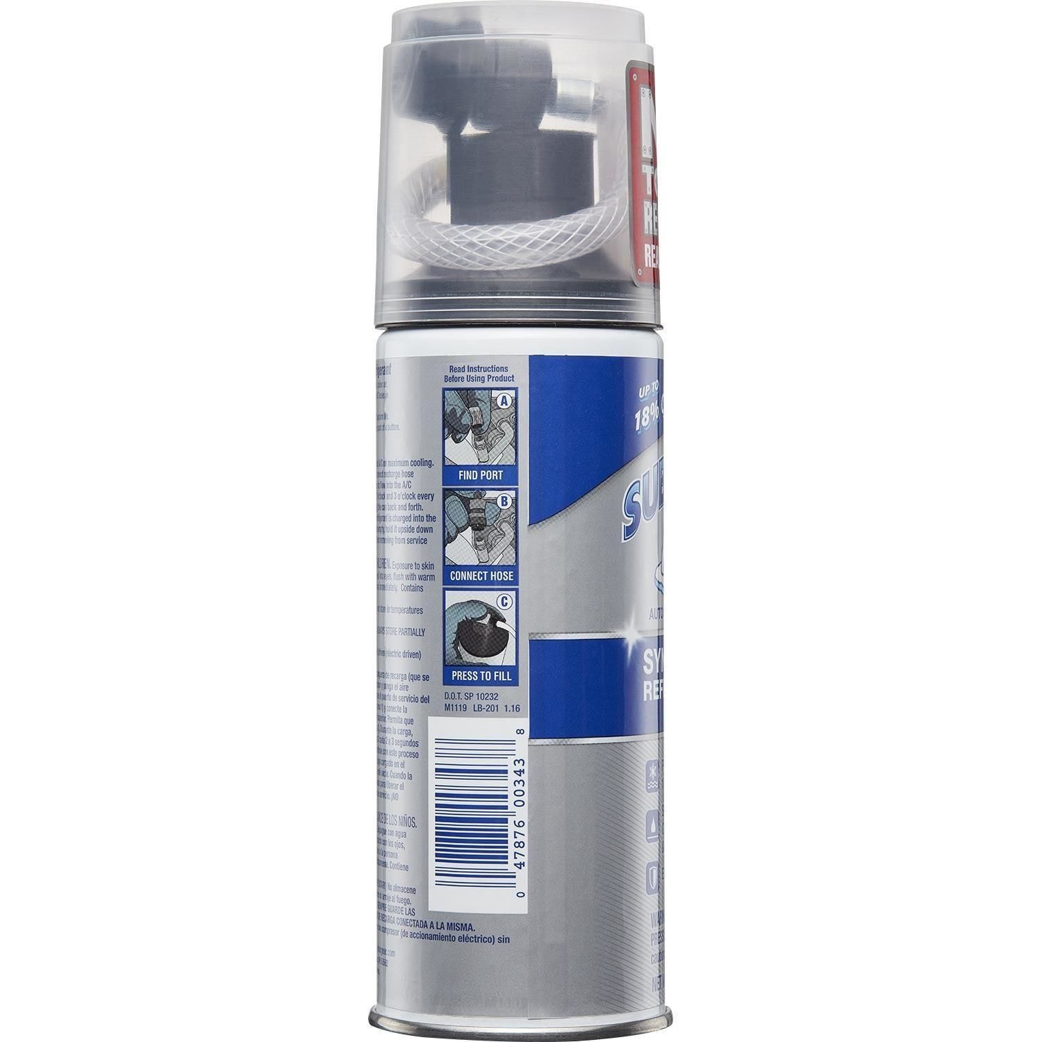 Sub-Zero R134A Refrigerant, Stop Leak with Charging Hose 14oz