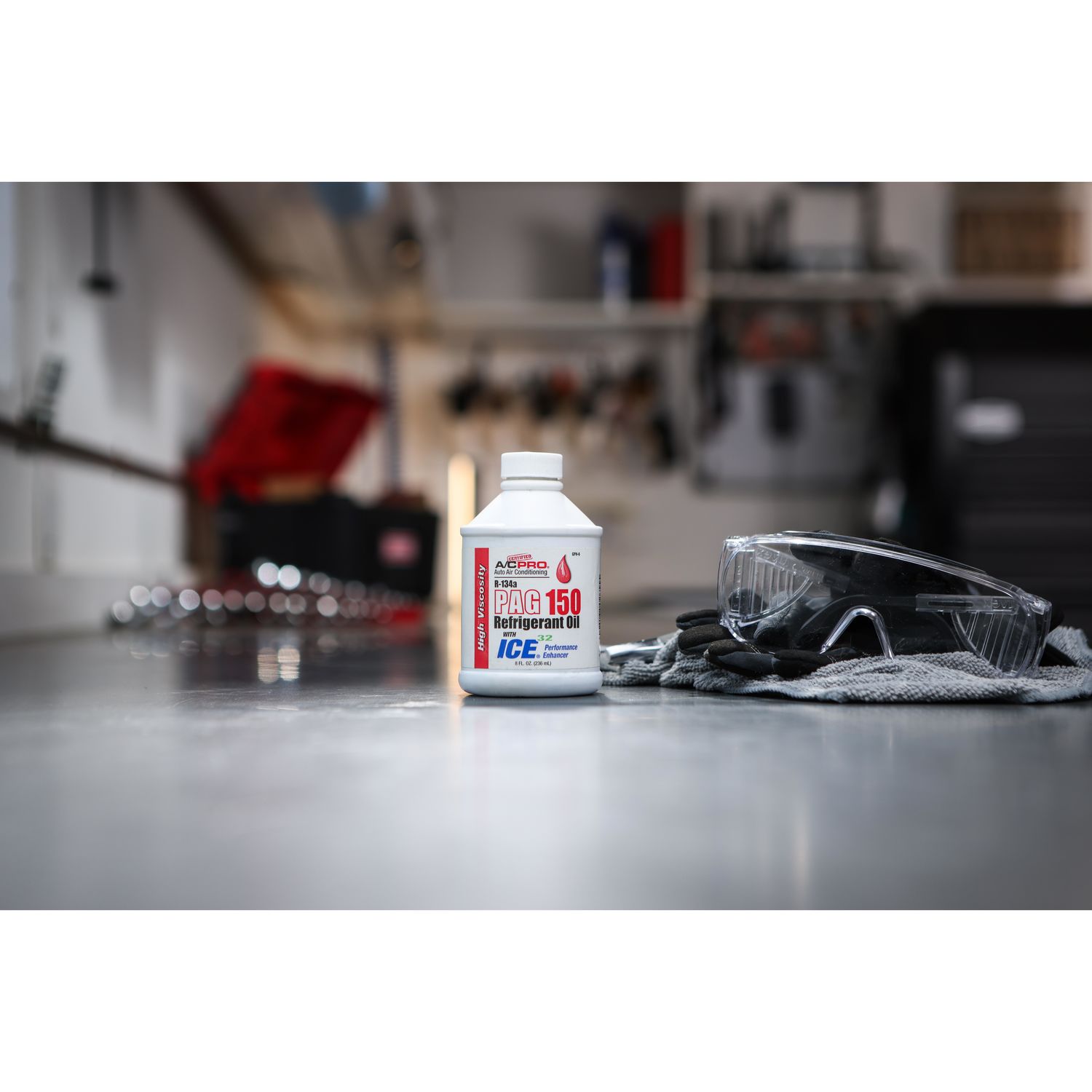 Certified A/C Pro R-134a PAG 150 Refrigerant Oil with Ice 32 8oz