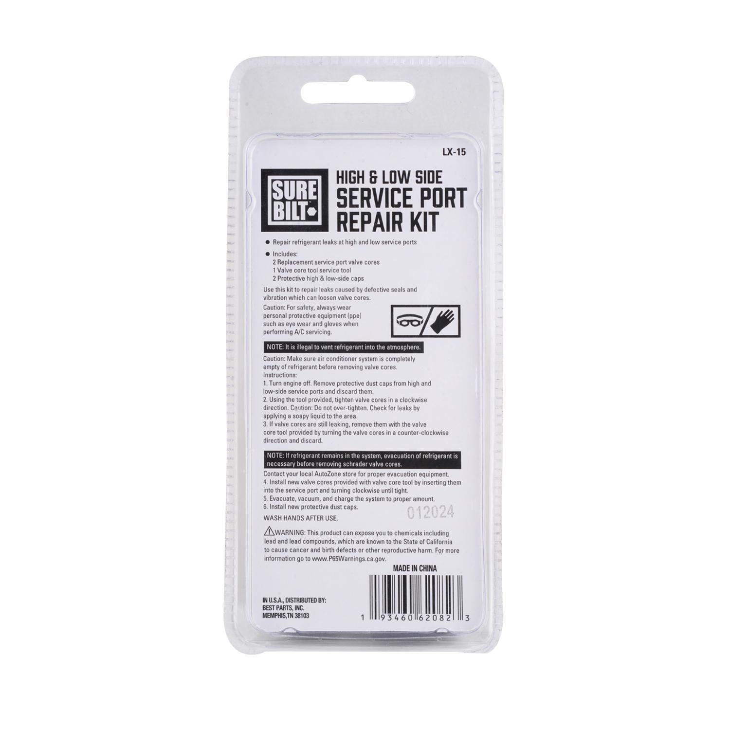 SureBilt High and Low Side R1234yf Port Repair Kit