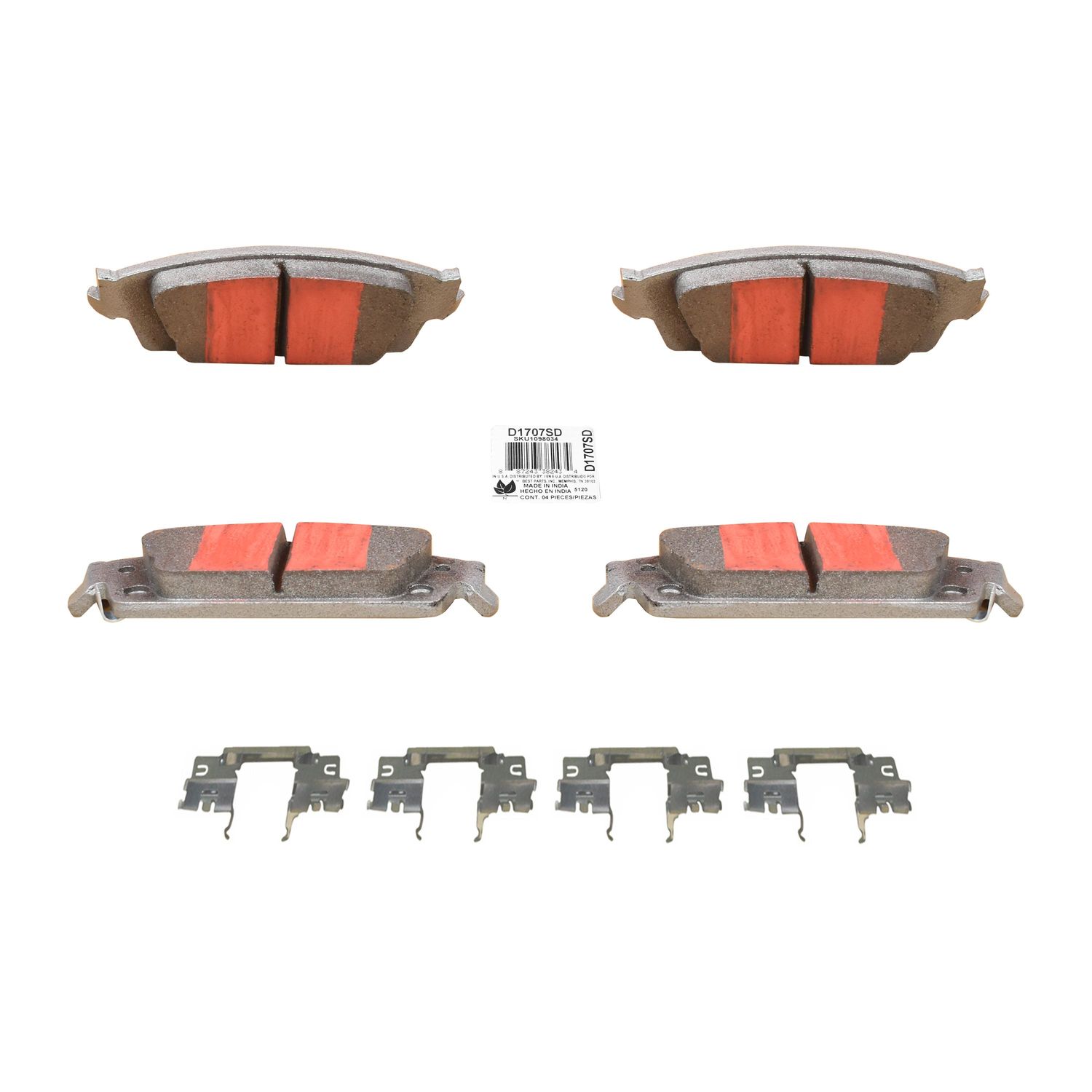 Duralast Severe Duty Semi-Metallic Brake Pads D1707SD