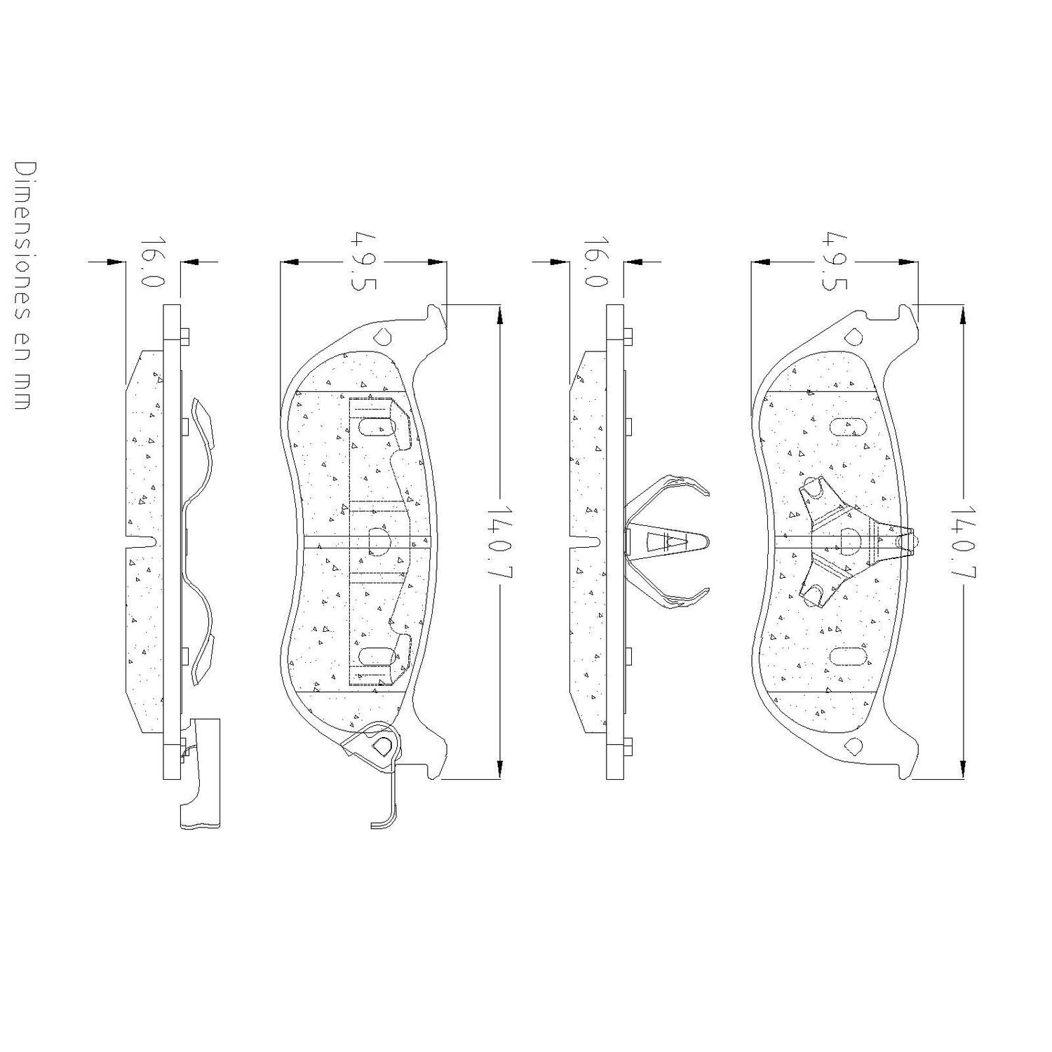 Duralast Gold Ceramic Disc Brake Pad Set DG674