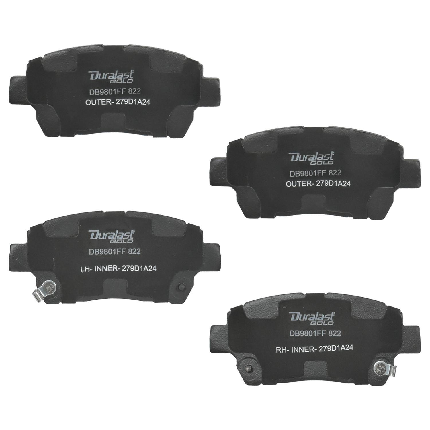 Duralast Gold Ceramic Disc Brake Pad Set DG822