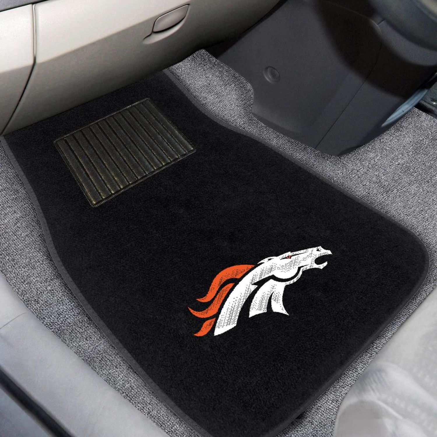 FANMATS Denver Broncos Embro Floor Mat 2 Piece