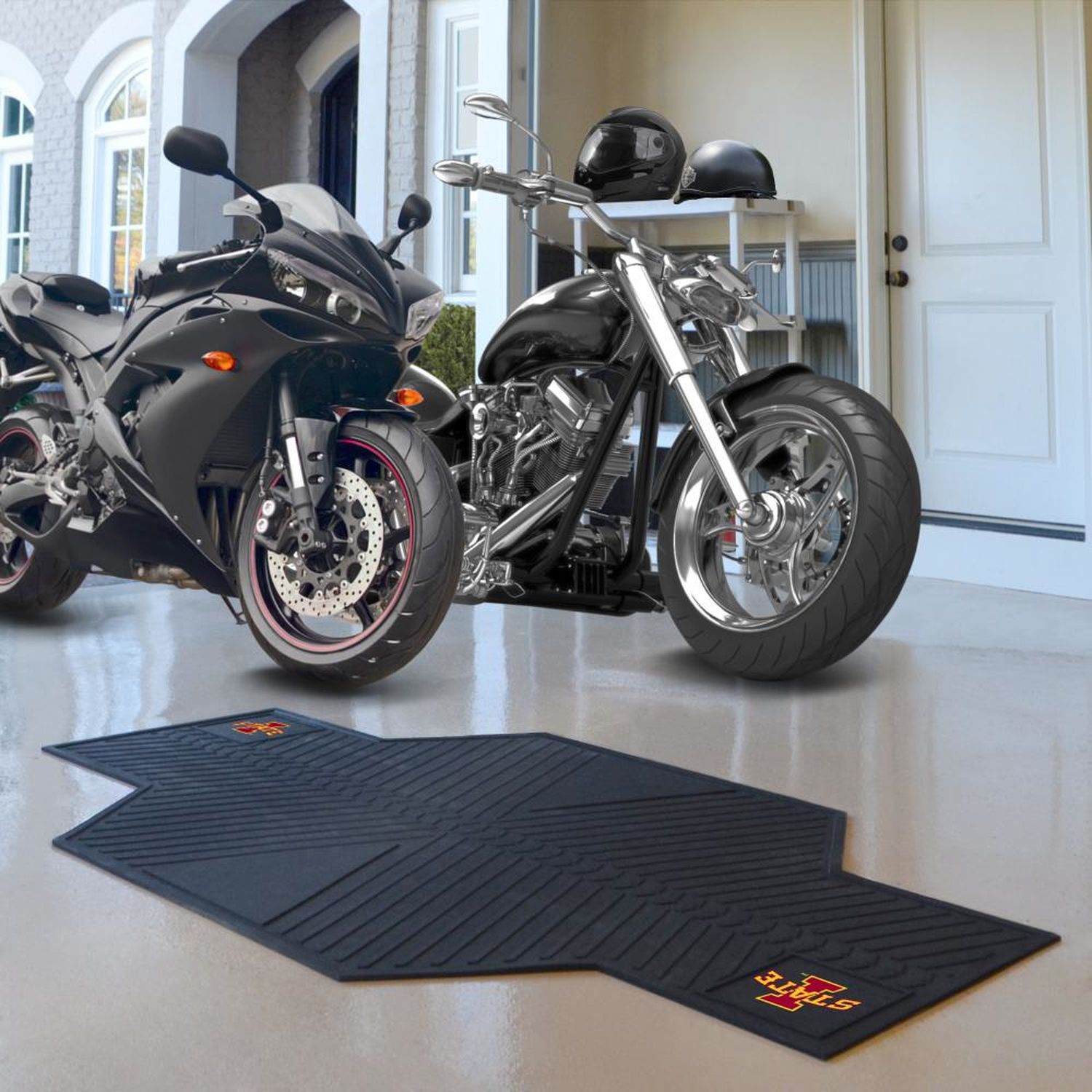 FANMATS Iowa State University Motorcycle Mat
