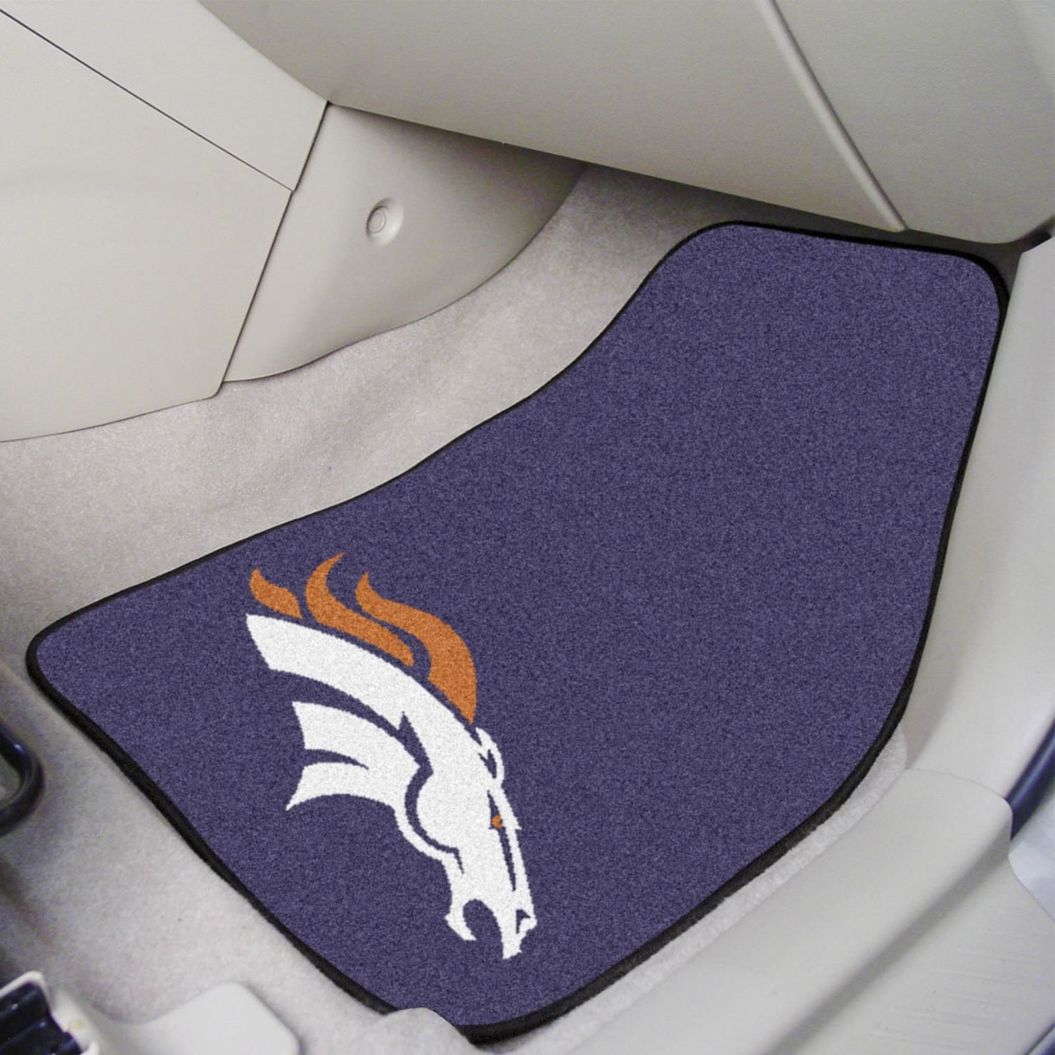 FANMATS Denver Broncos Carpet Floor Mat 2 Piece