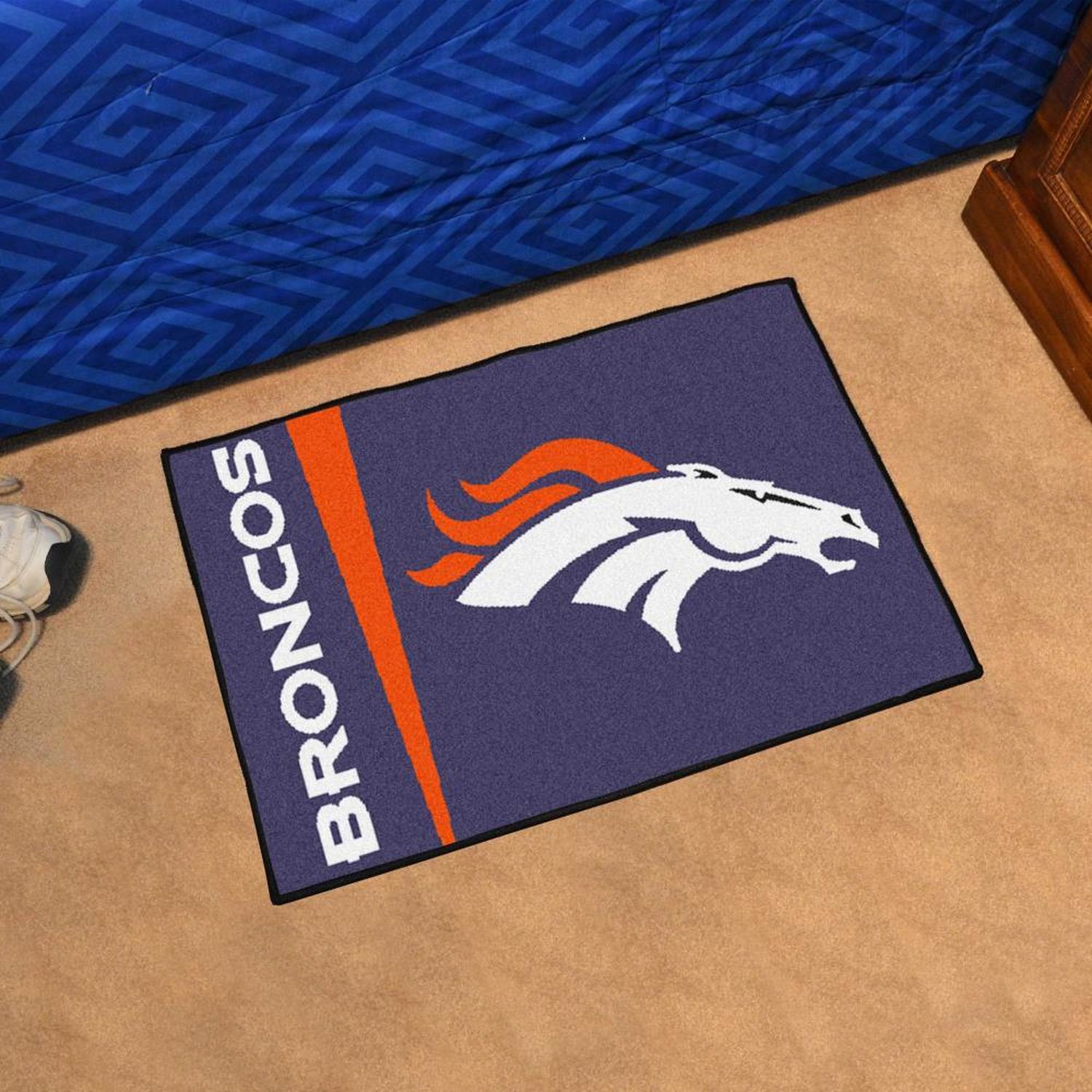 FANMATS Denver Broncos Logo Starter Mat