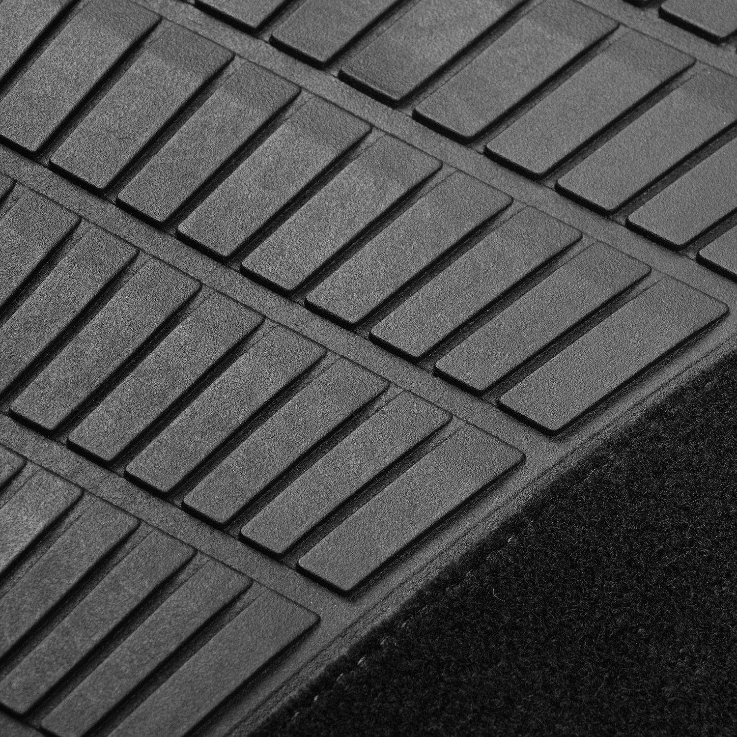 FH Group Red Rubber Floor Mat with Anti Slip