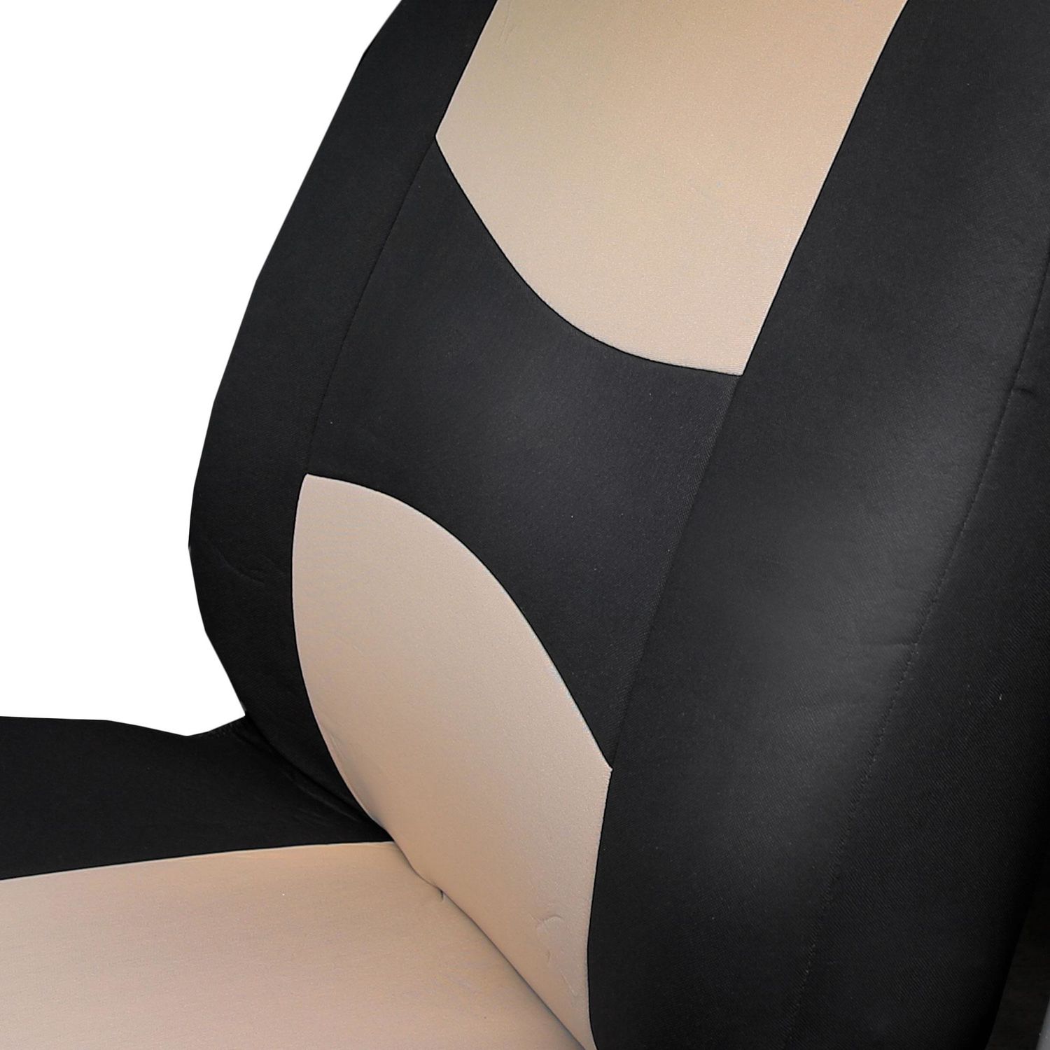 FH Group Black Premium Car Front Seat Cushion Set