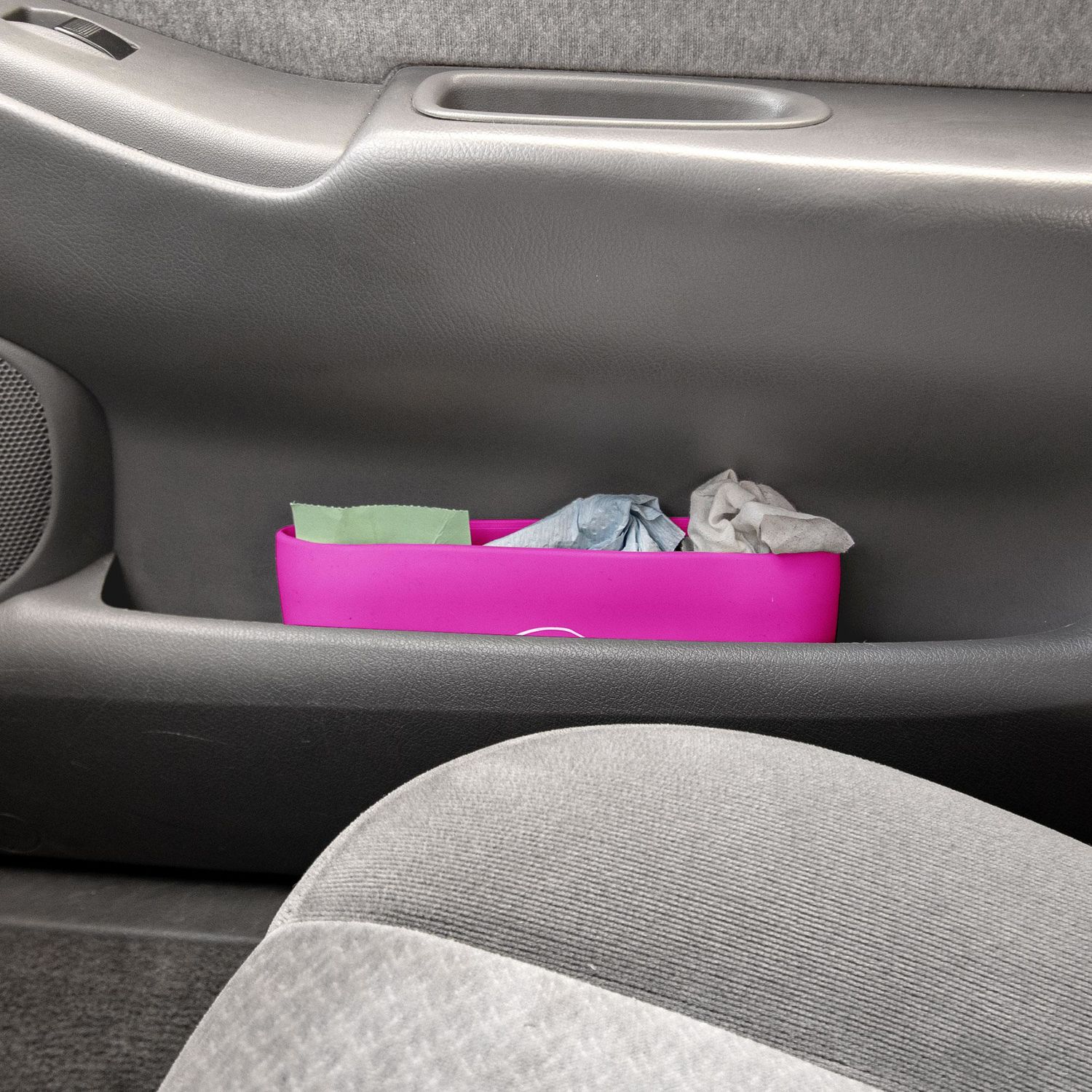 FH Group Compact Trash Bin Made of Silicone Keeps Car Messes Under Control