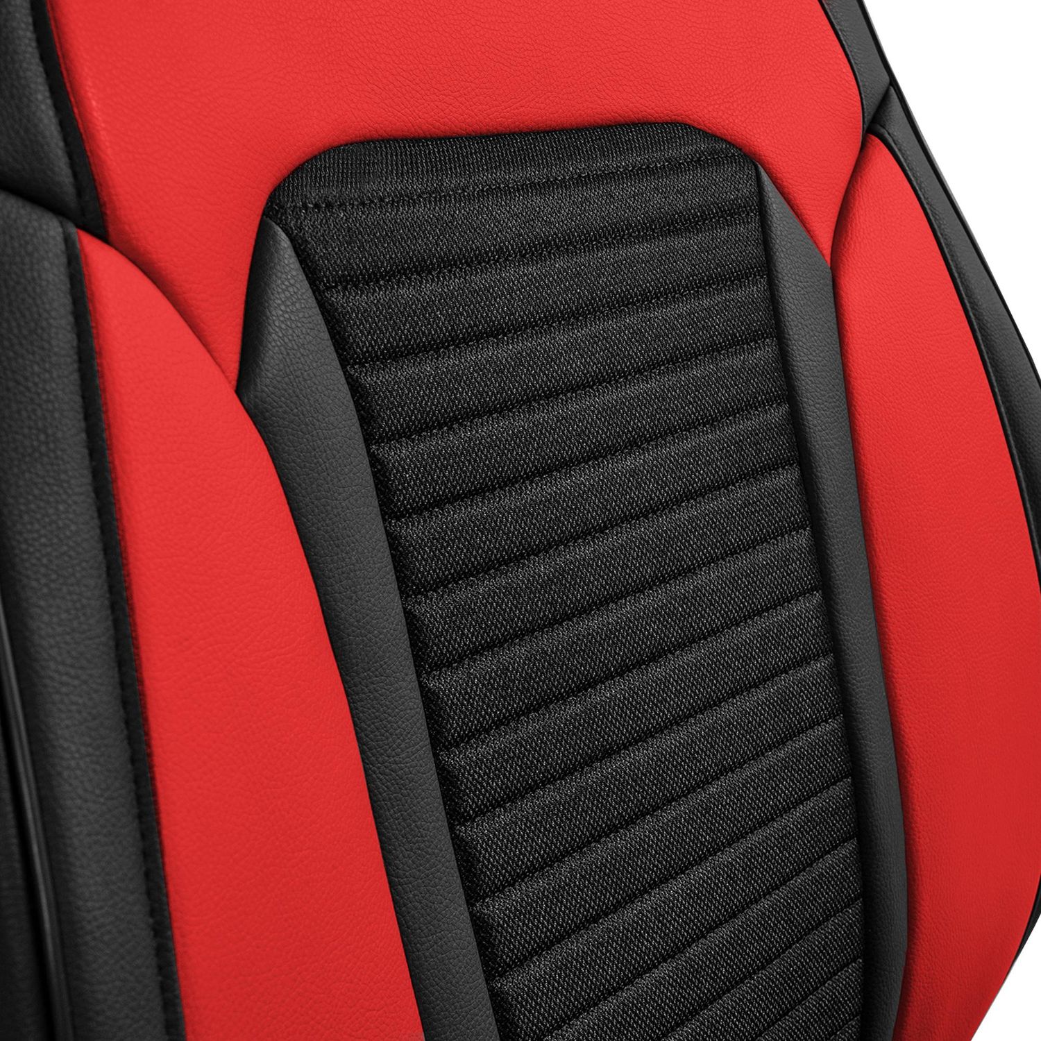 FH Group Tour19 Faux Leather 3D Mesh Front Set Seat Cushions