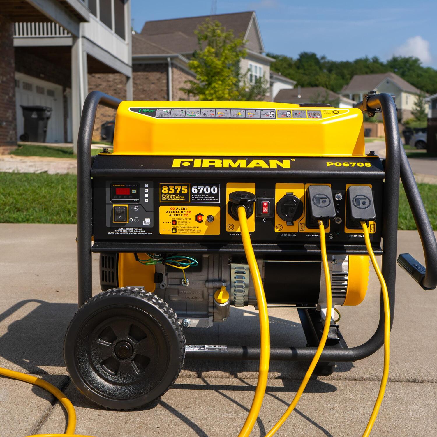 Firman Power Equipment 8,350/6,700 Watts Recoil Start 120/240 Volt ...