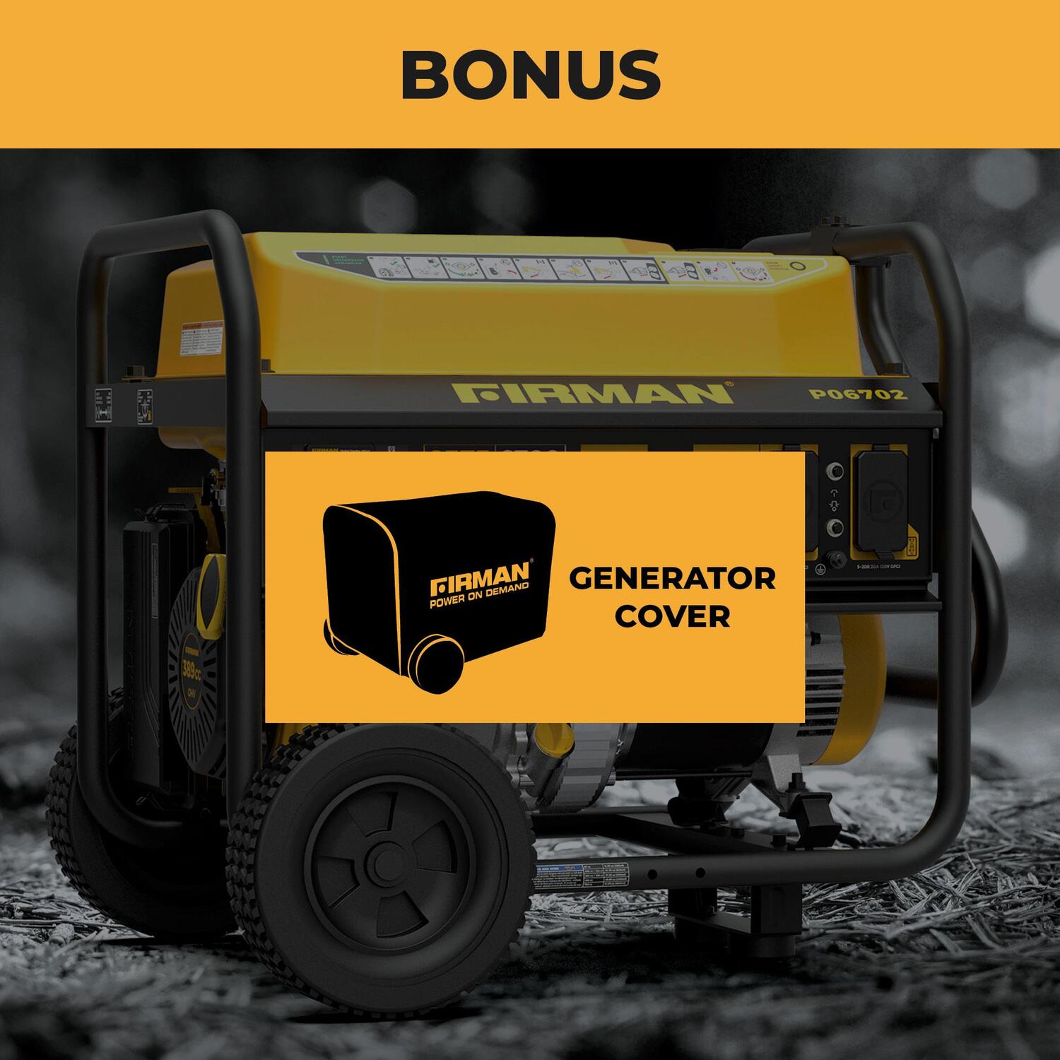 Firman Power Equipment 8,350/6,700 Watts Recoil Start 120/240 Volt ...