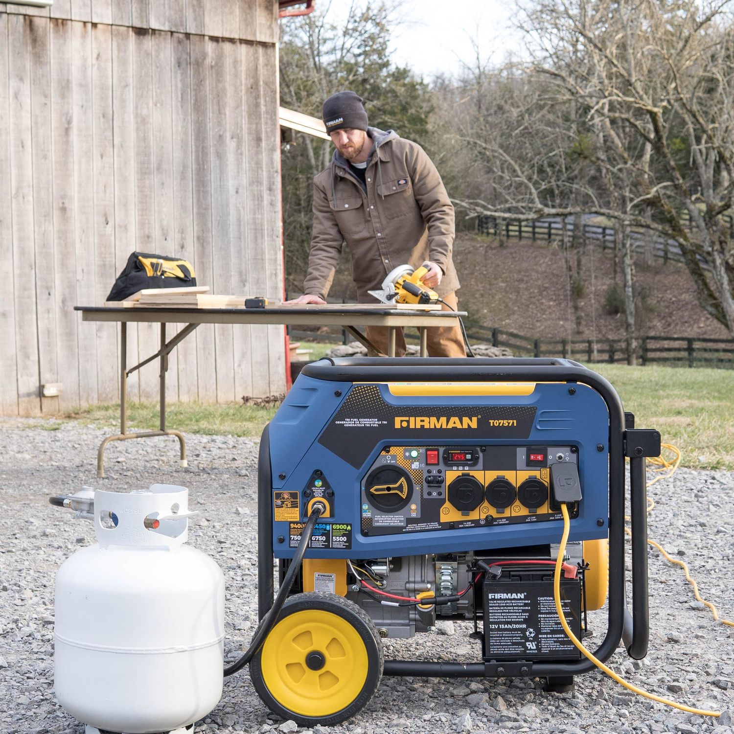 Firman tri fuel generator store