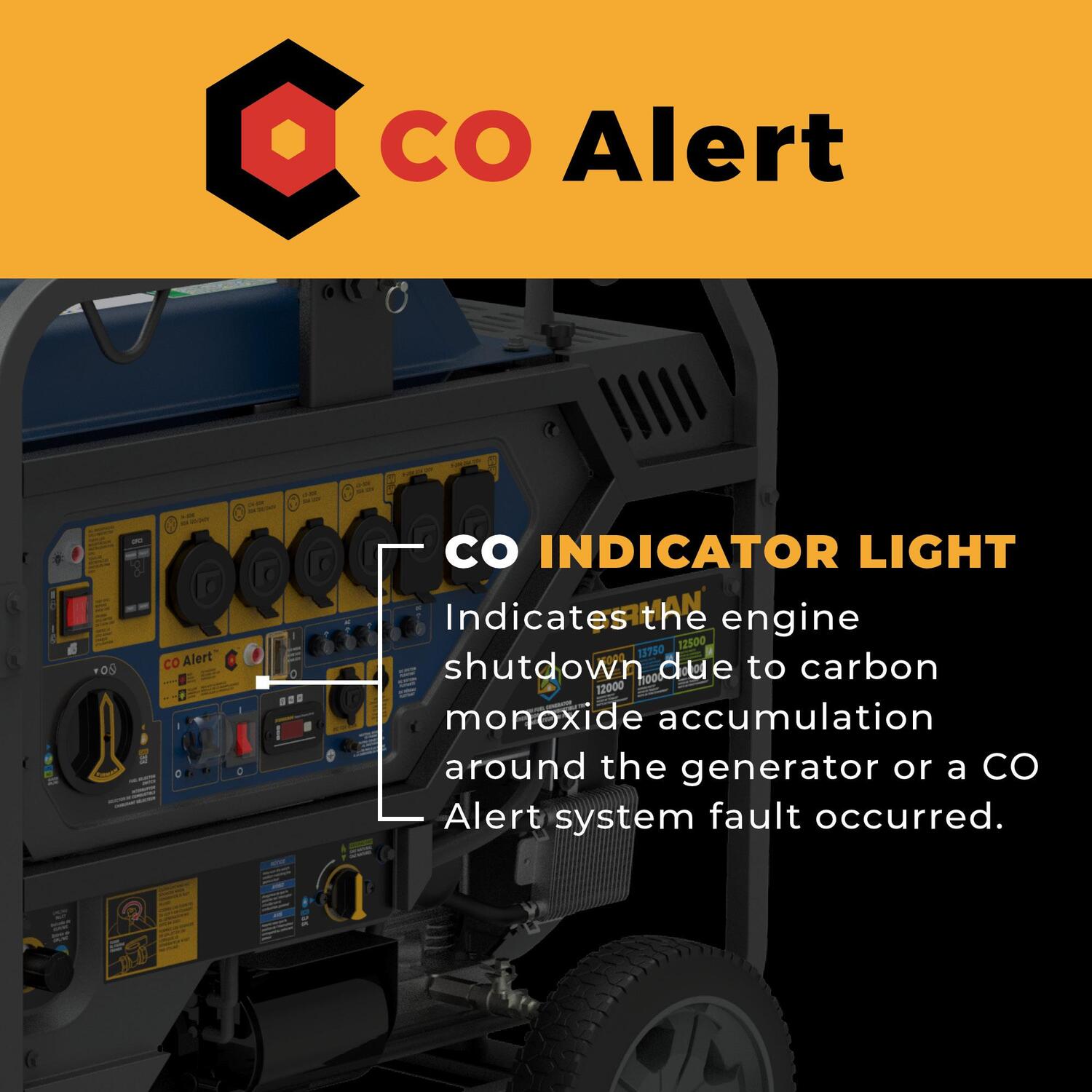 Firman Power Equipment 15,000/12,000 Watts V-Twin Electric Start CO ...