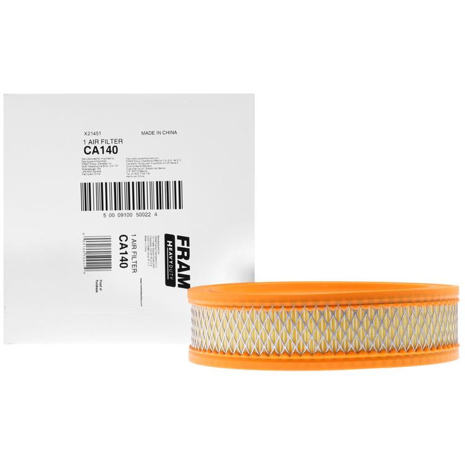 FRAM Heavy Duty Air Filter CA140