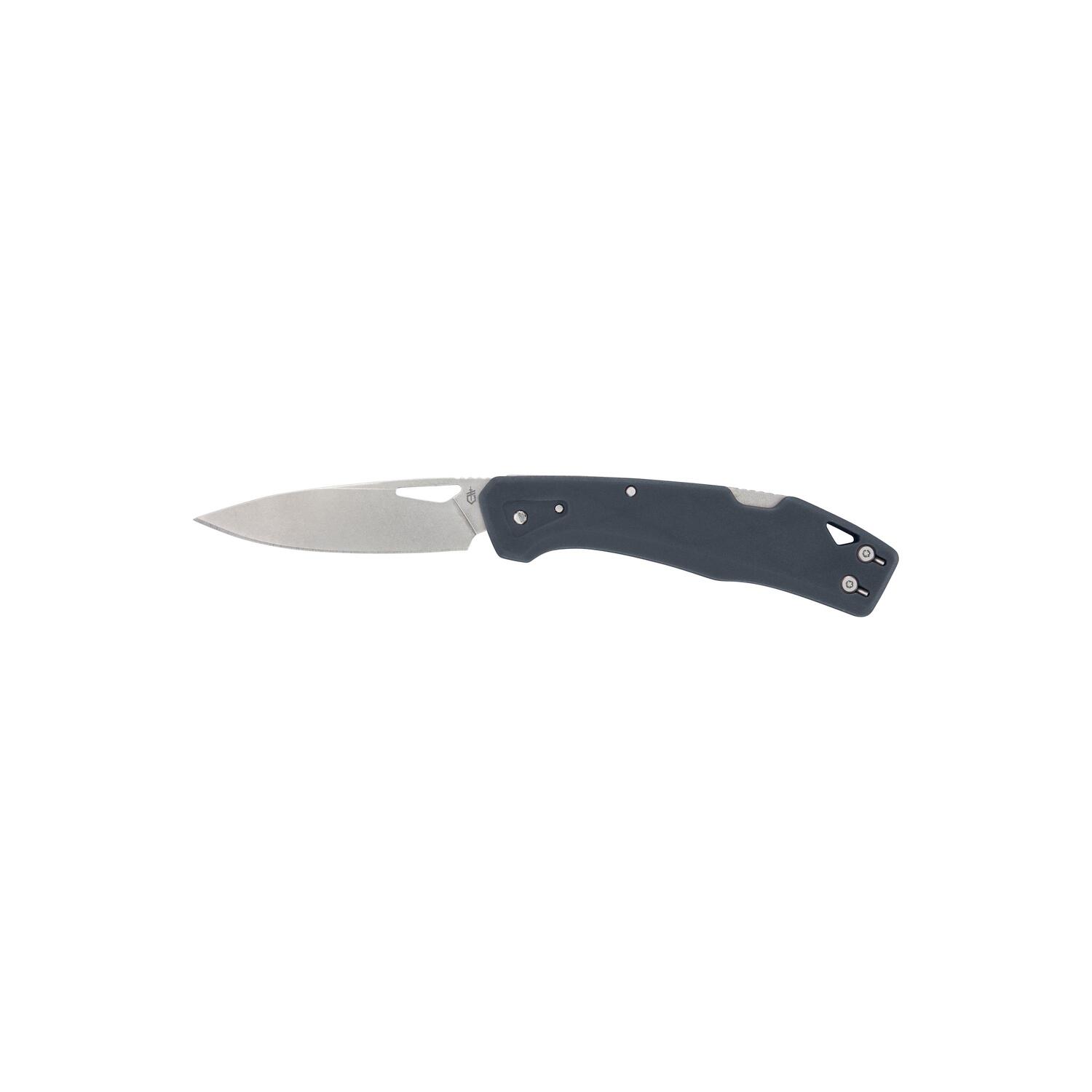 Gerber Knives LST Blue Stonewash Plain Edge Drop Point Folding Knife ...