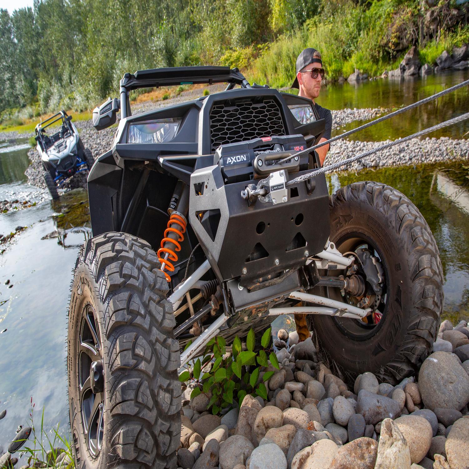 Factor 55 Hawse Style, 6in Bolt Pattern, Anodized, Gun Metal Gray, 1in ...