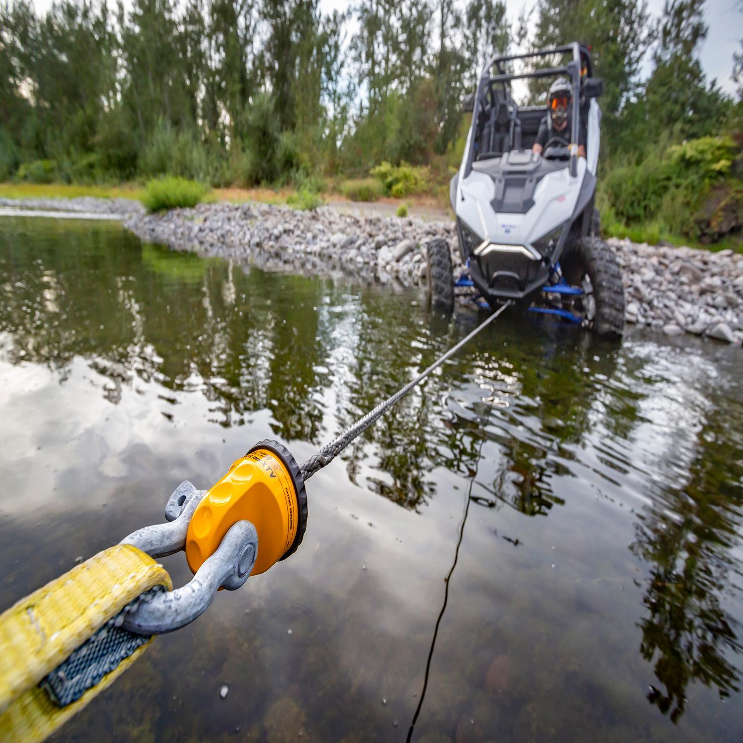 Factor 55 6,000lbs Yellow Aluminum Anodized 1/2 and 5/8in Shackles D-Rings
