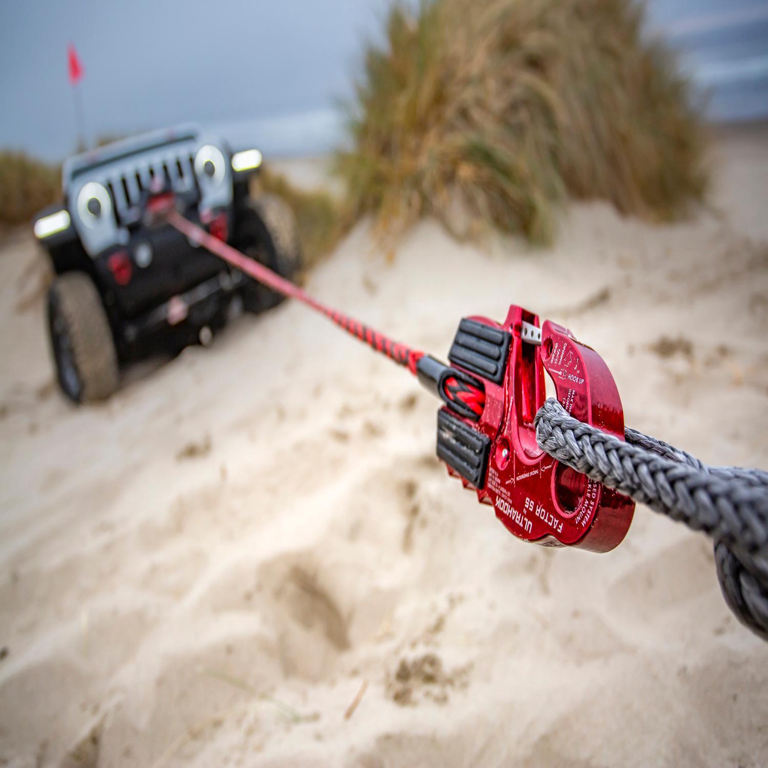 Factor 55 16,000lbs Red Aluminum with 5/8in Diameter Double Sheer Pin ...