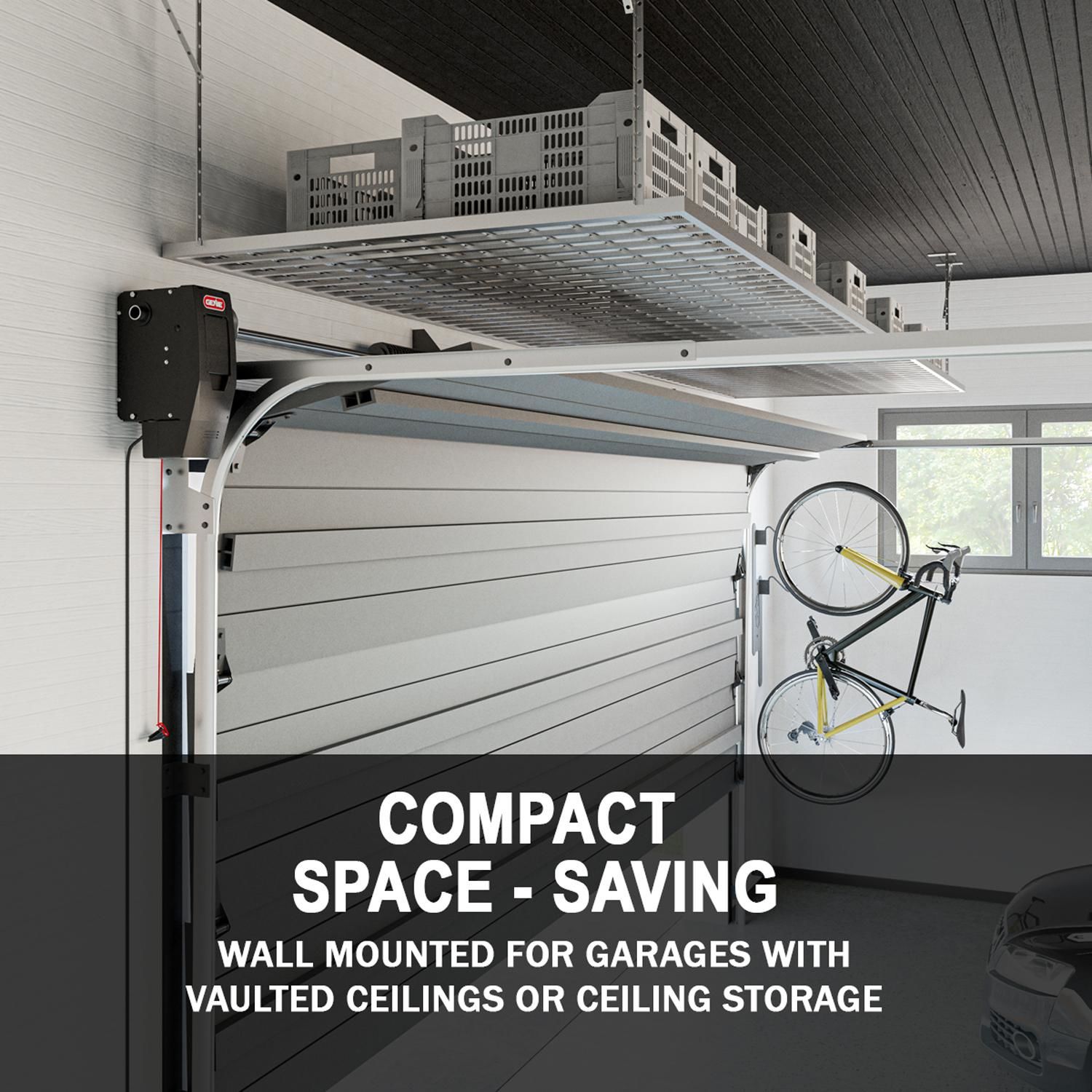 Genie Wall Mount Garage Door Opener Direct Drive Side Mount with ...