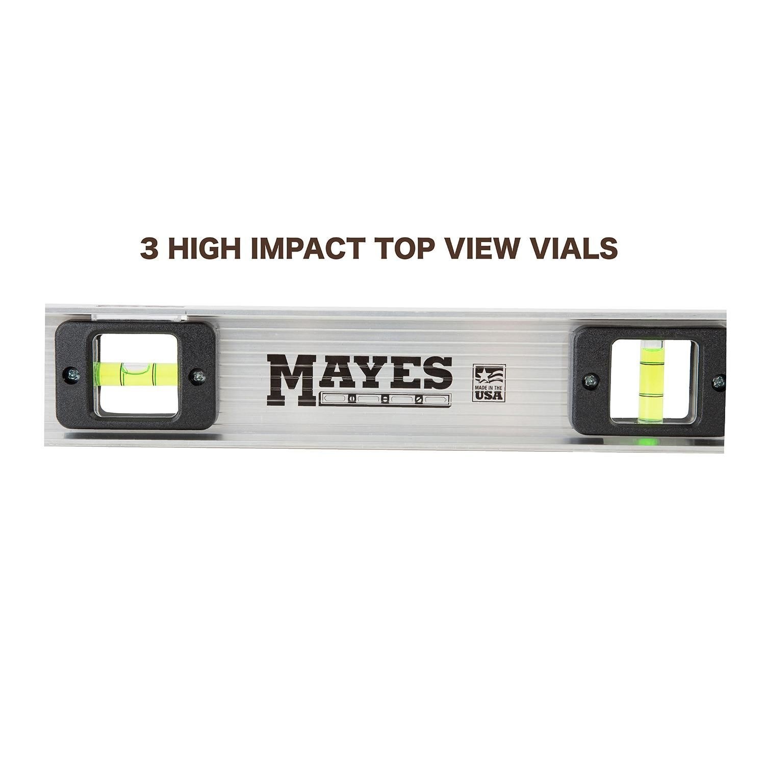 Mayes 24in Aluminum I-Beam Level