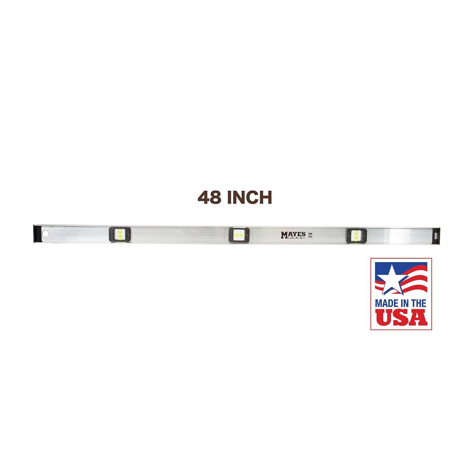 Mayes 48in Aluminum I-Beam Level