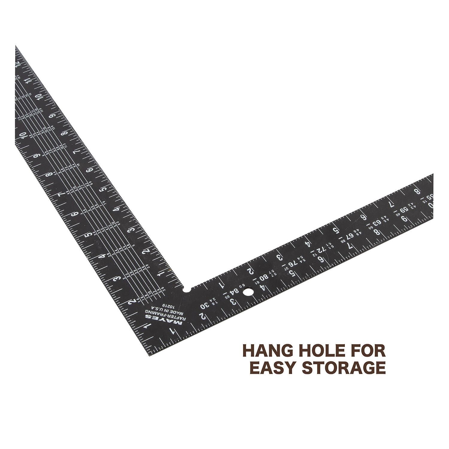 Mayes 16in X 24in Rafter Square in High Visibility Steel