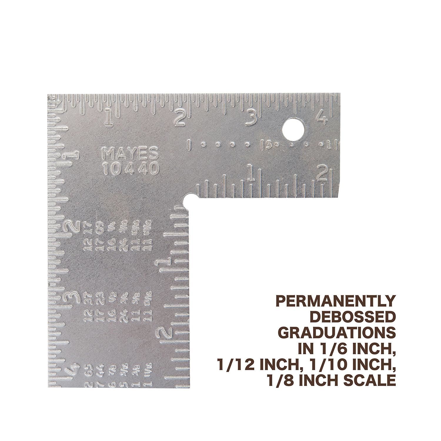Mayes 16in x 24in Aluminum Rafter Square