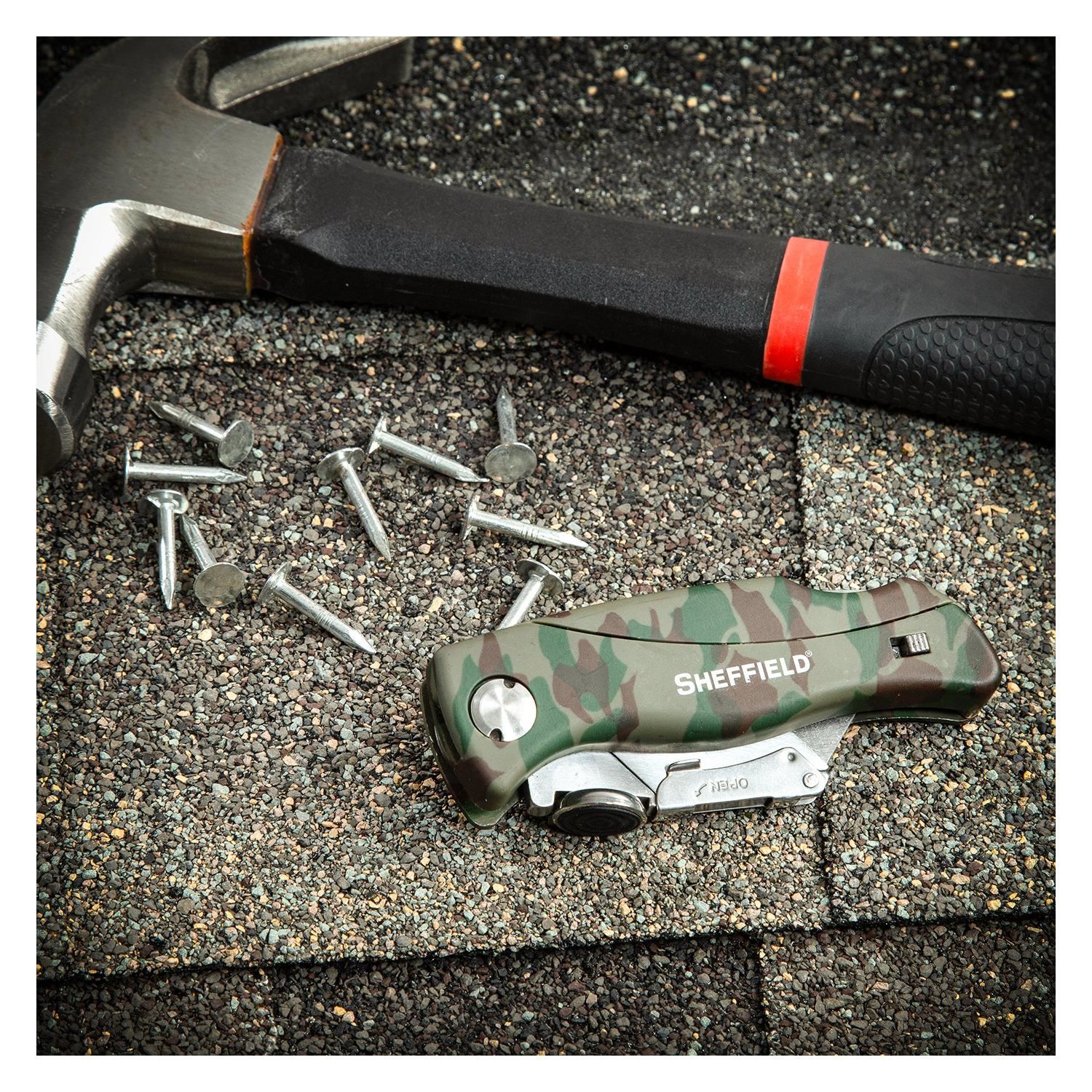 Sheffield Quick Change Folding Lock Back Utility Knife