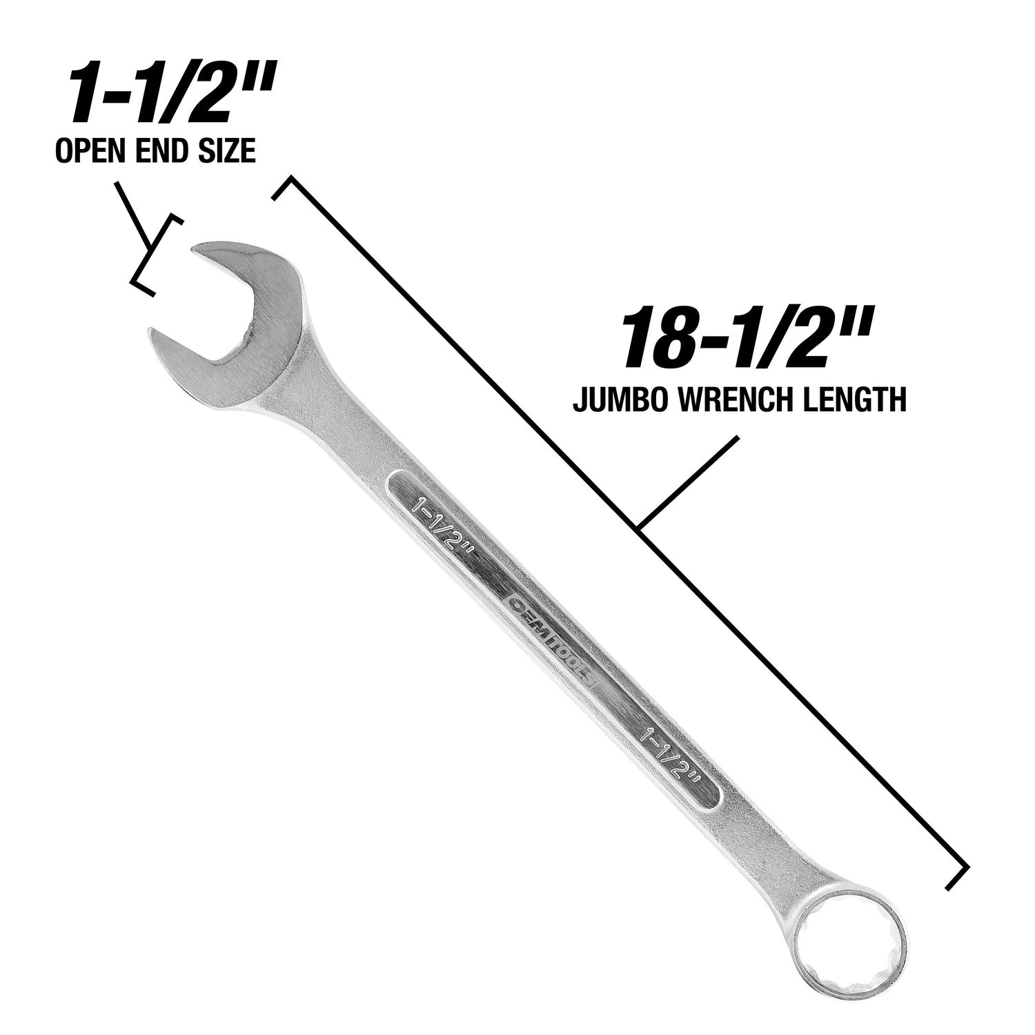 OEMTOOLS 1 1/2in Combination Jumbo Wrench
