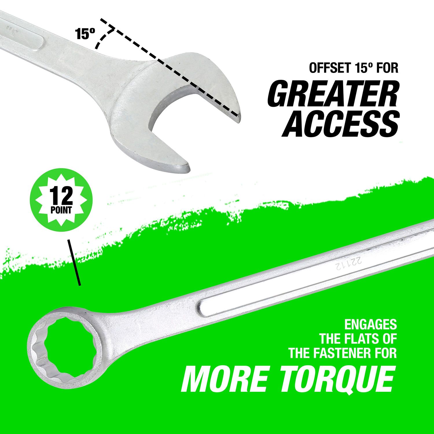 OEMTOOLS 2in Jumbo Combination Wrench
