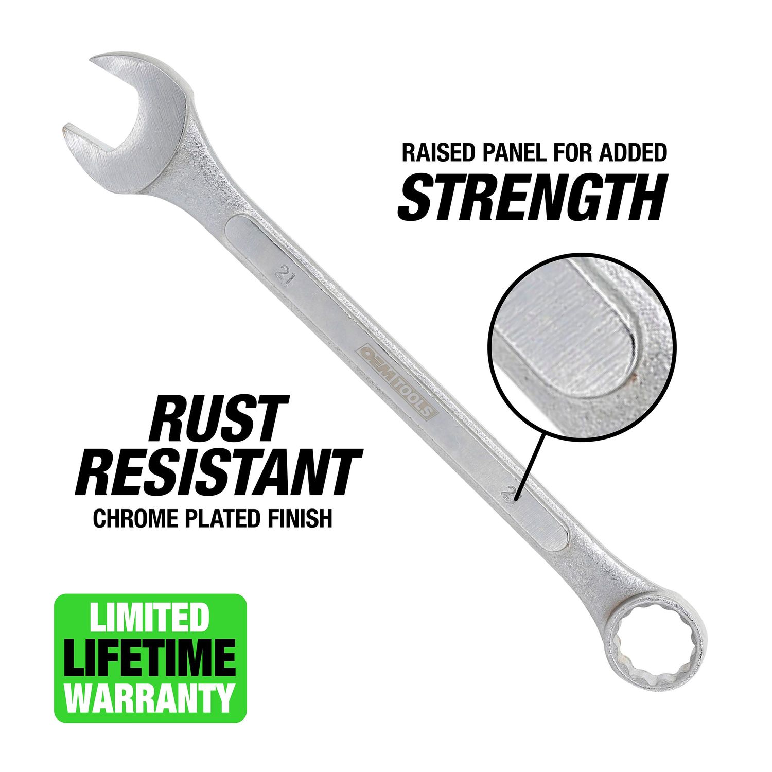 OEMTOOLS 21mm Jumbo Combination Wrench