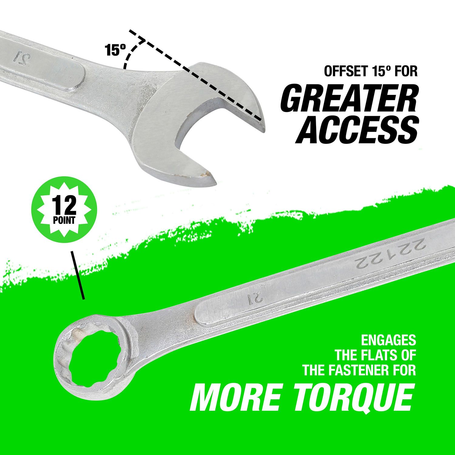 OEMTOOLS 21mm Combination Jumbo Wrench