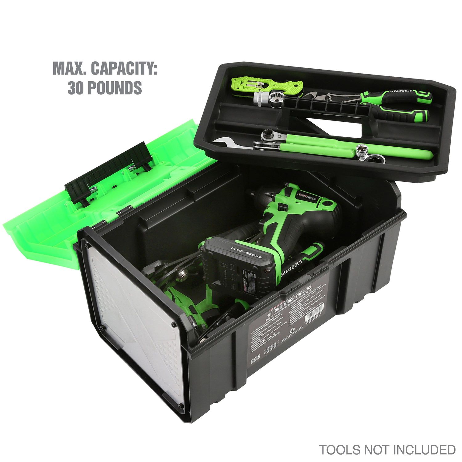 OEMTOOLS 15in One Touch Tool Box
