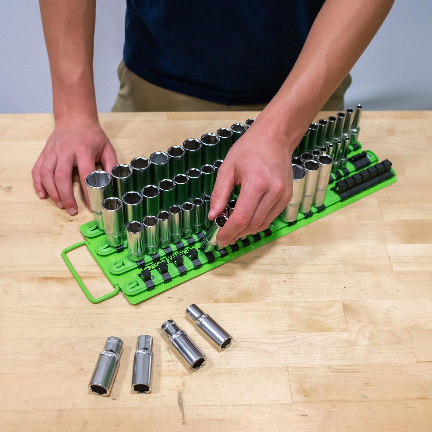 OEMTOOLS Socket Rail Tray 80 Piece