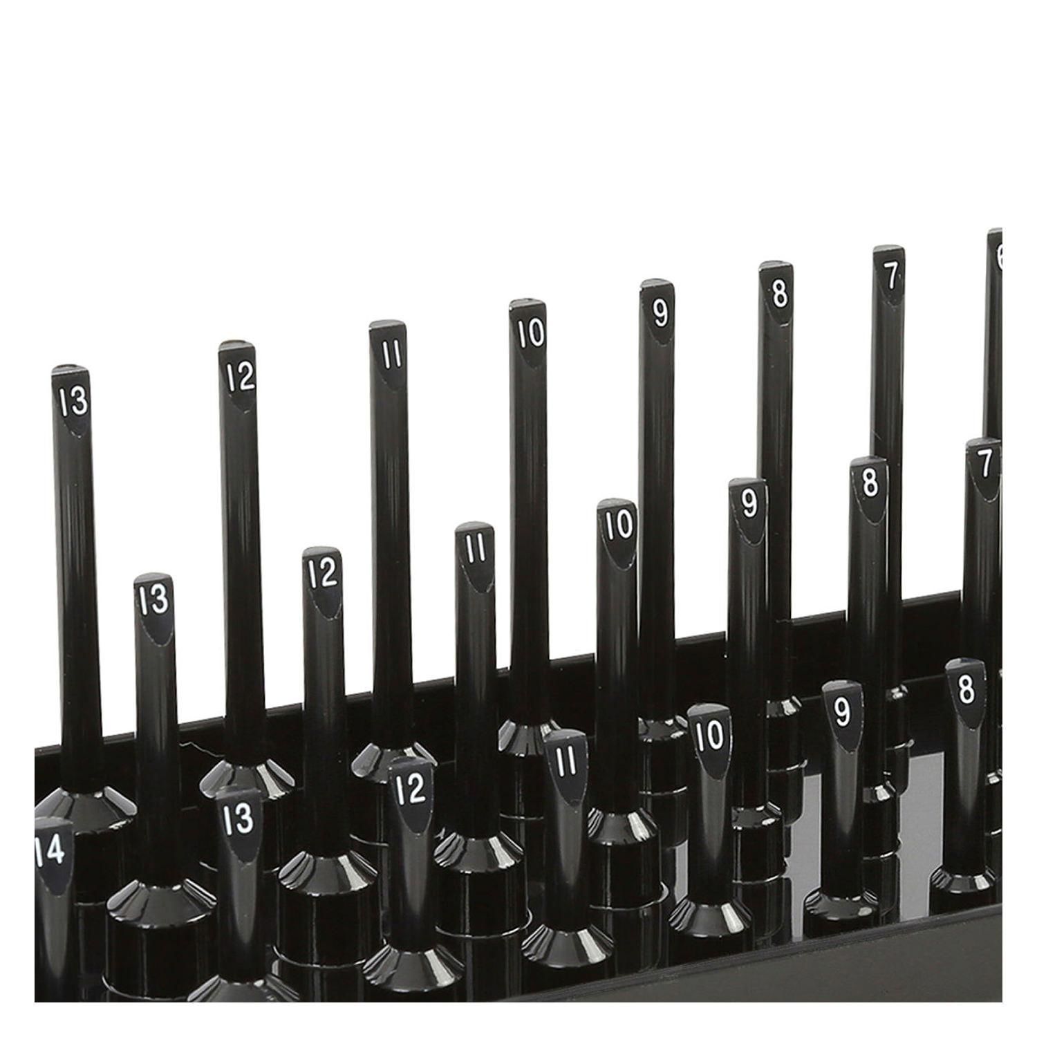 OEMTOOLS 1/4in Drive 3 Post Metric Socket Tray