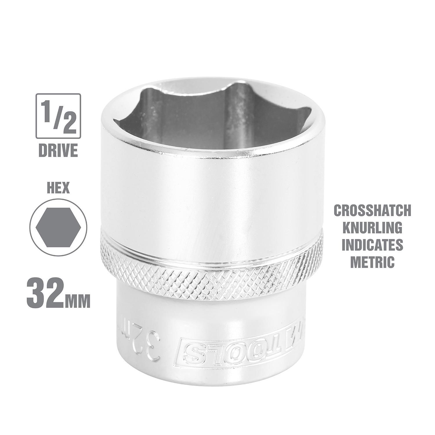 OEMTOOLS 1/2 in. Drive 32MM 6 Point Socket