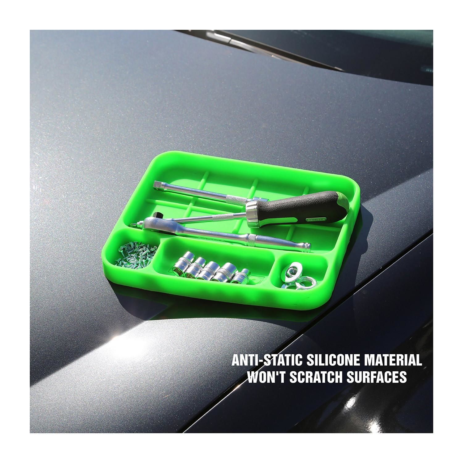 OEMTOOLS Green Silicone Tool Tray 3 Piece