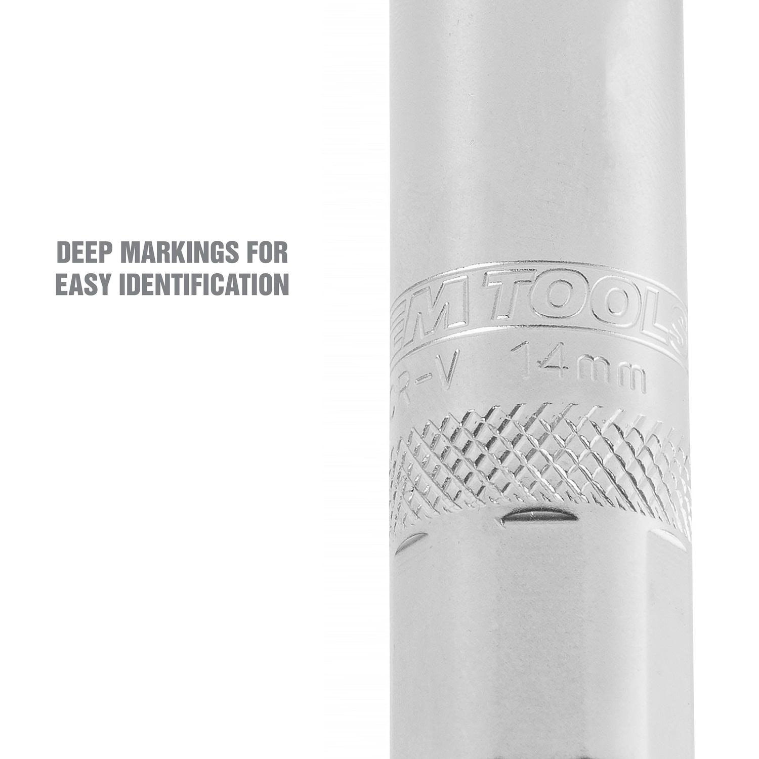 OEMTOOLS 3/8in Drive 14mm 12 Point Extra Thin Wall Spark Plug Socket