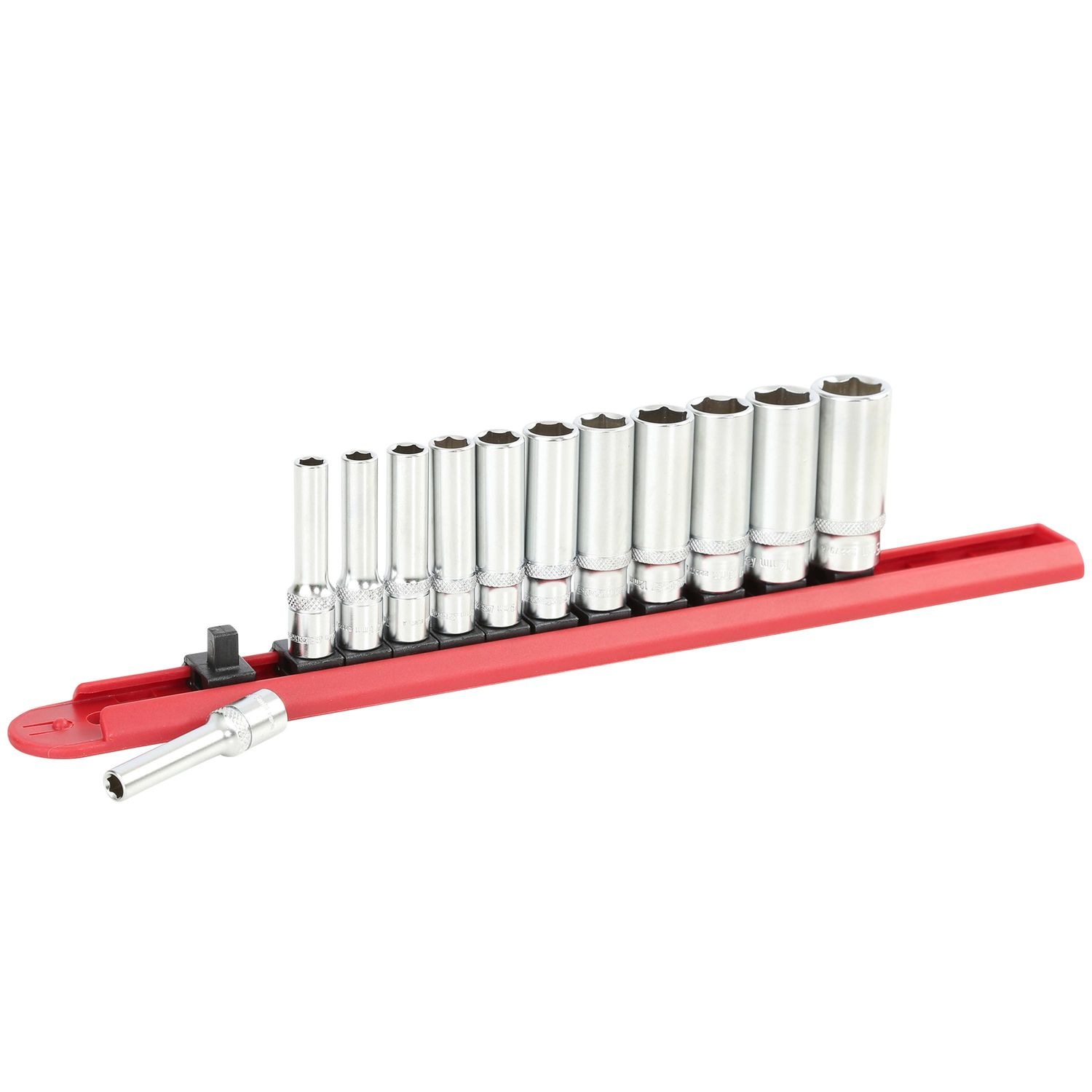 OEMTOOLS 1/4in Drive Metric Deep Socket Set, 12 Piece
