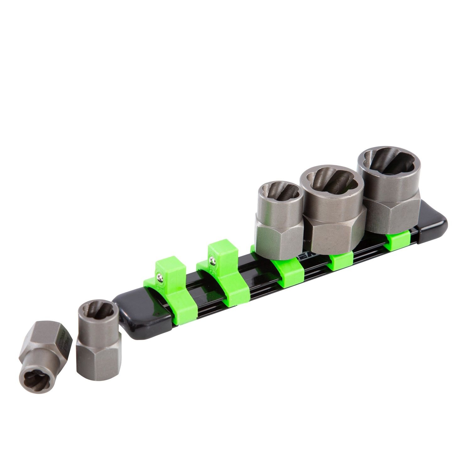 OEMTOOLS 5 pieces Spiral Type Extractor Set on Aluminum Rail