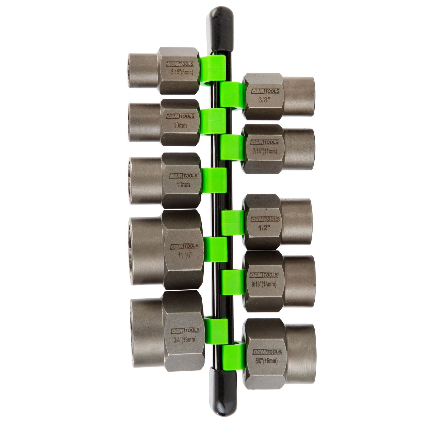 OEMTOOLS Spiral Type Bolt Extractor Set 10 Piece