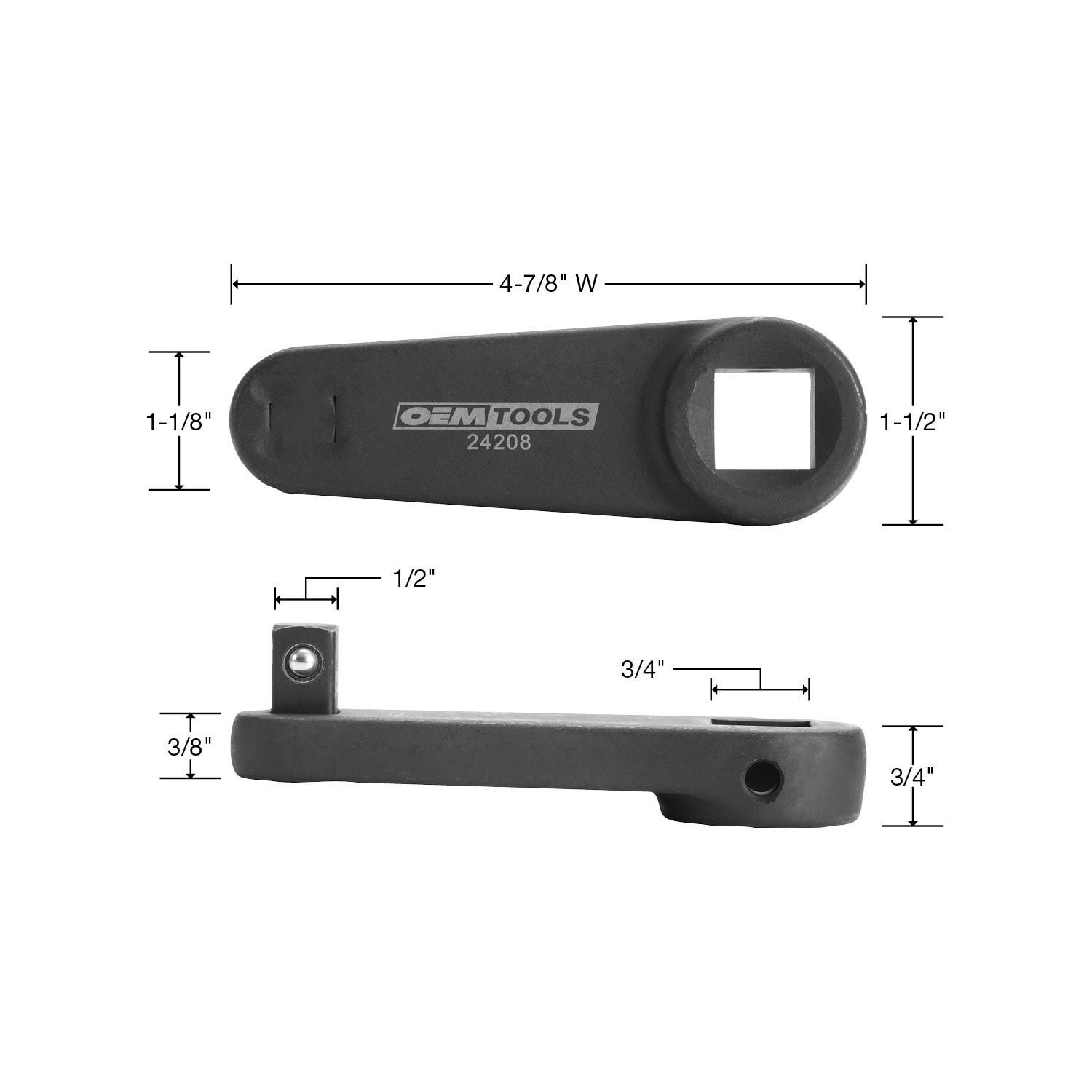 OEMTOOLS Diesel Head Bolt Torque Wrench Adapter