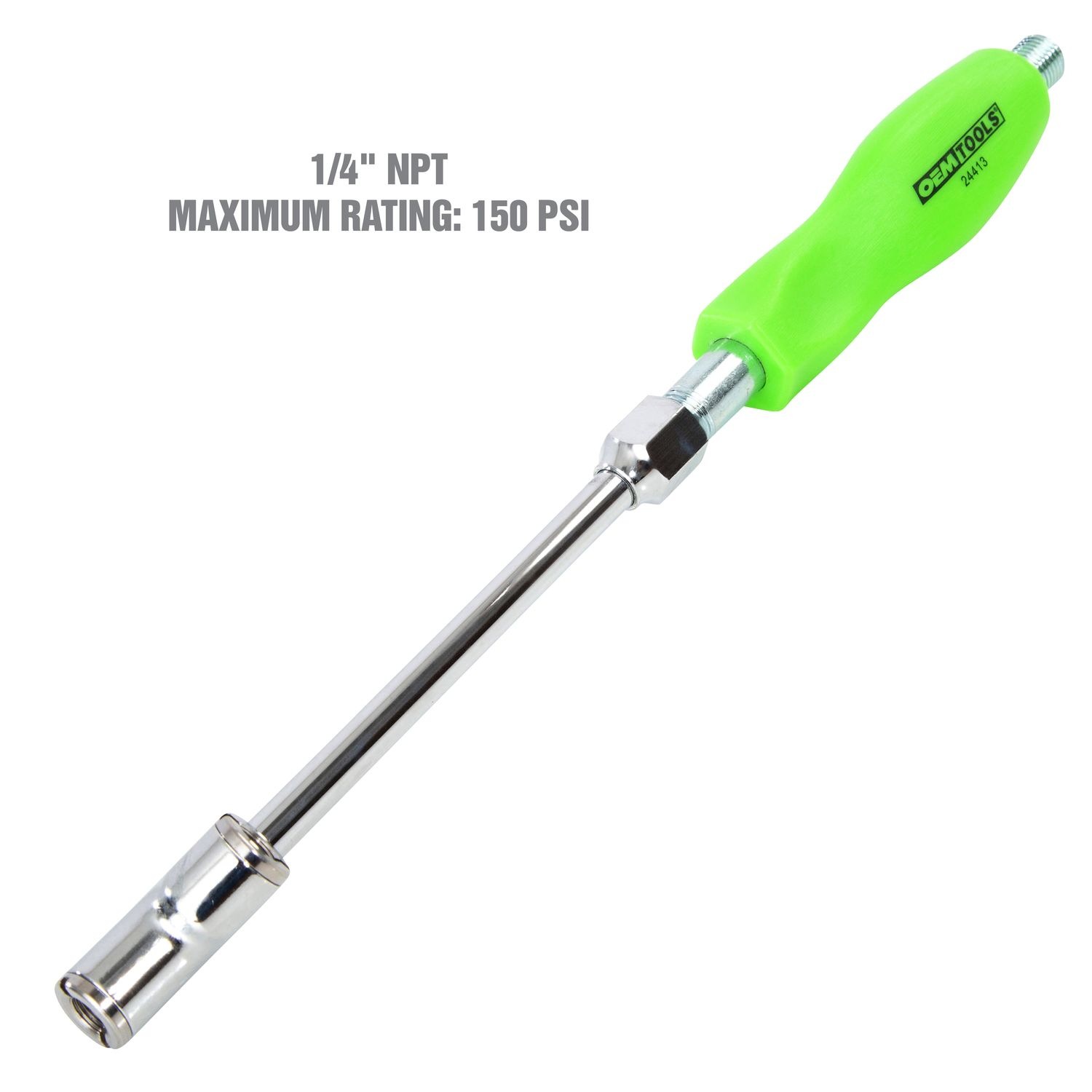 OEMTOOLS Dual Foot Air Chuck with Comfort Grip Handle