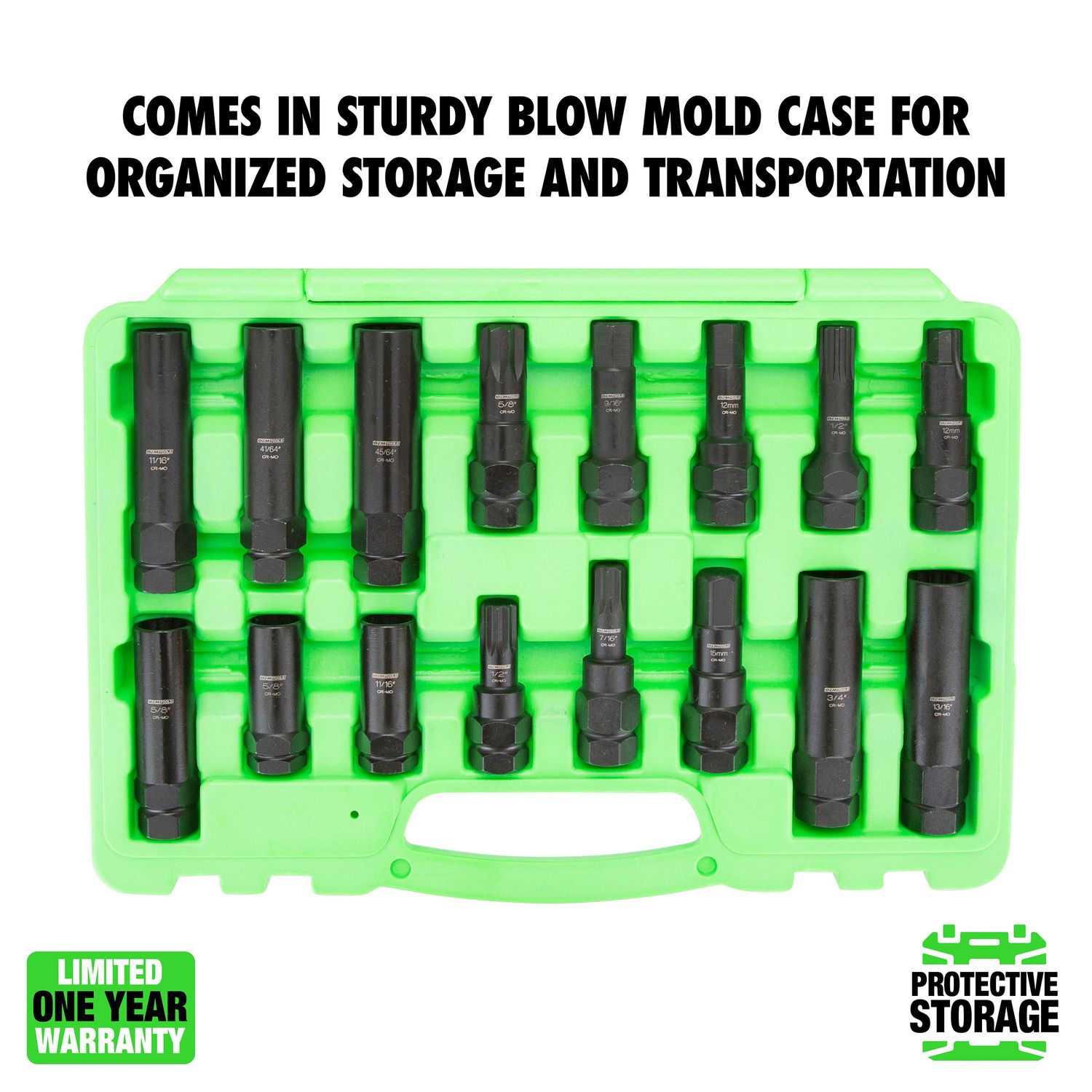 OEMTOOLS Locking Lug Master Key Set 16 Piece