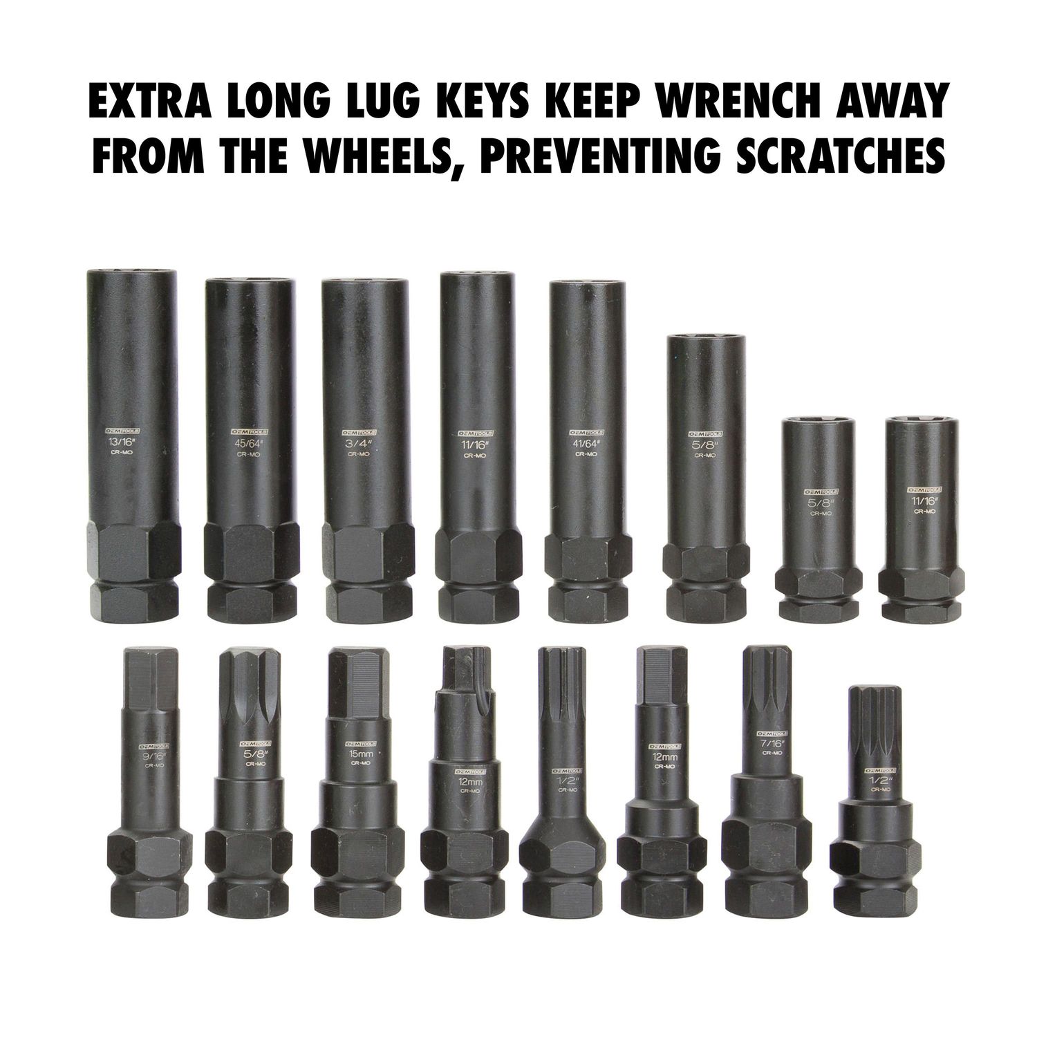 OEMTOOLS Locking Lug Master Key Set 16 Piece