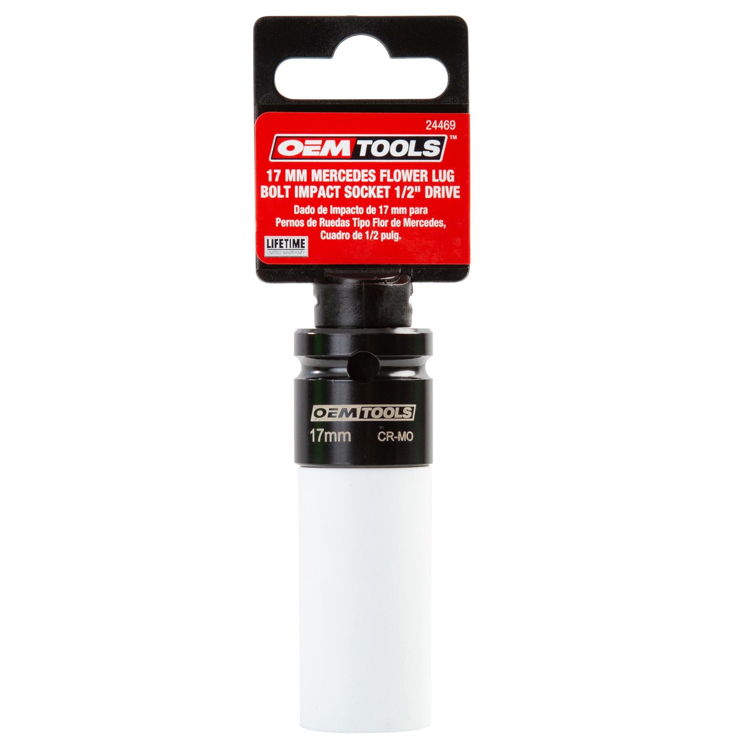 OEMTOOLS 1/2in Drive 17mm Mercedes Flower Lug Bolt Impact Socket