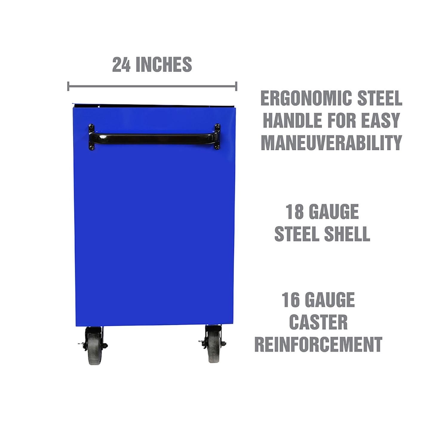 OEMTOOLS 72in 16 Drawer Blue Tool Cabinet
