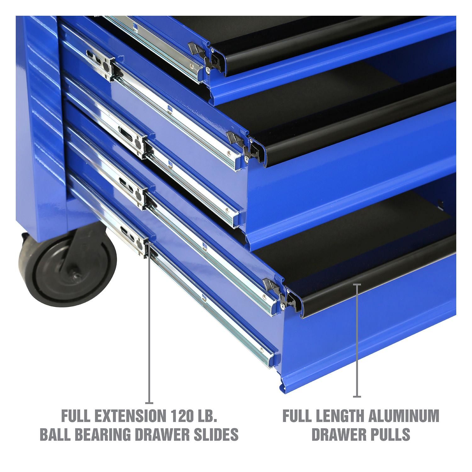 OEMTOOLS 72in 16 Drawer Blue Tool Cabinet